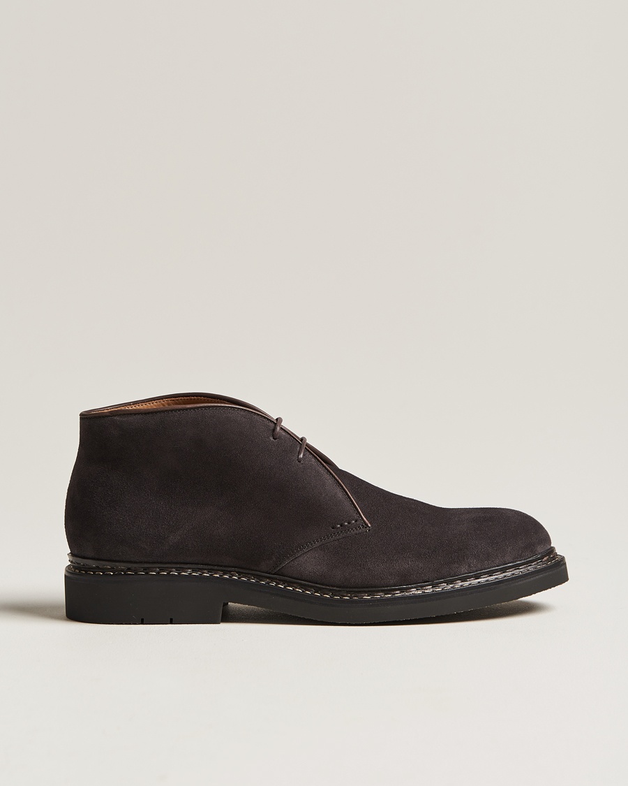 Heschung Genet Suede Chukka Boot Dark Brown at CareOfCarl.com