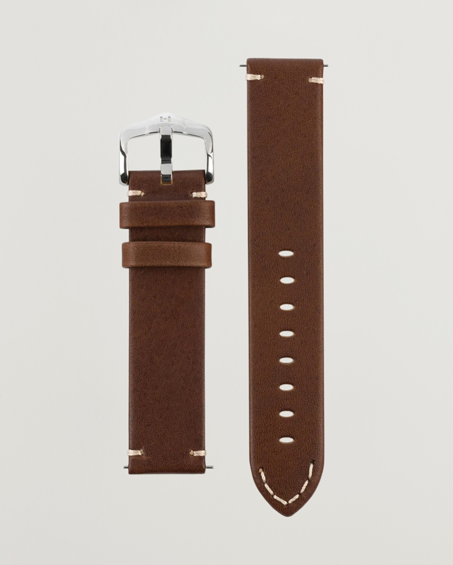 HIRSCH Osiris Calf Leather Nubuck Effect Watch Strap Black at CareOfCarl.co