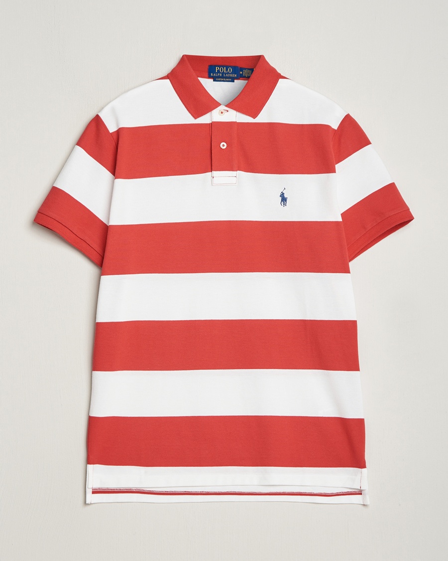 Polo Ralph Lauren Classic Fit Flag Polo Nevis White at CareOfCarl.com