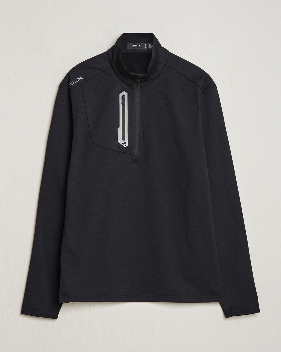 Polo Ralph Lauren Textured Half Zip Latte Brown Heather at CareOfCarl.com