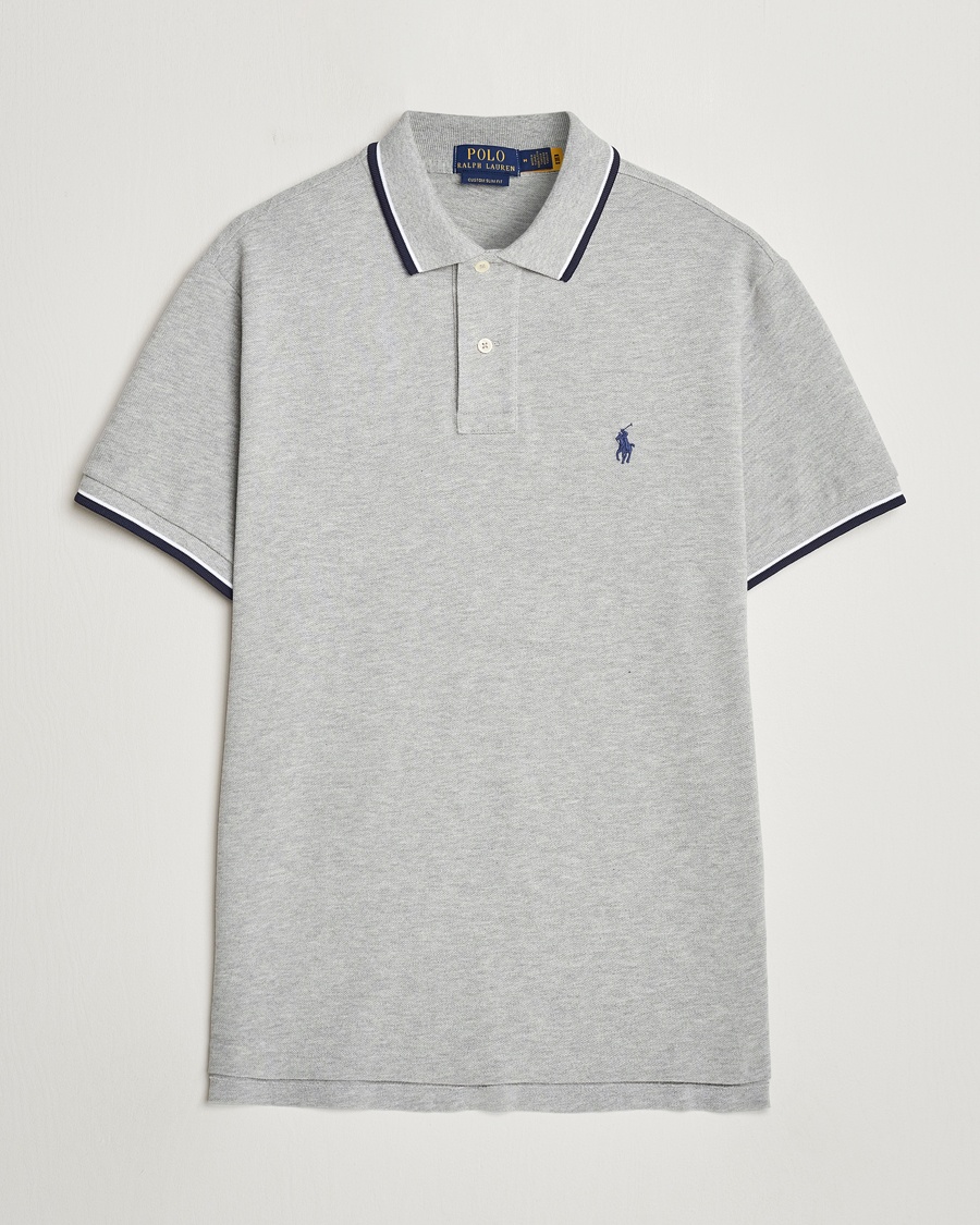 Polo Ralph Lauren Custom Slim Fit Polo Canterbury Heather at CareOfCarl.com