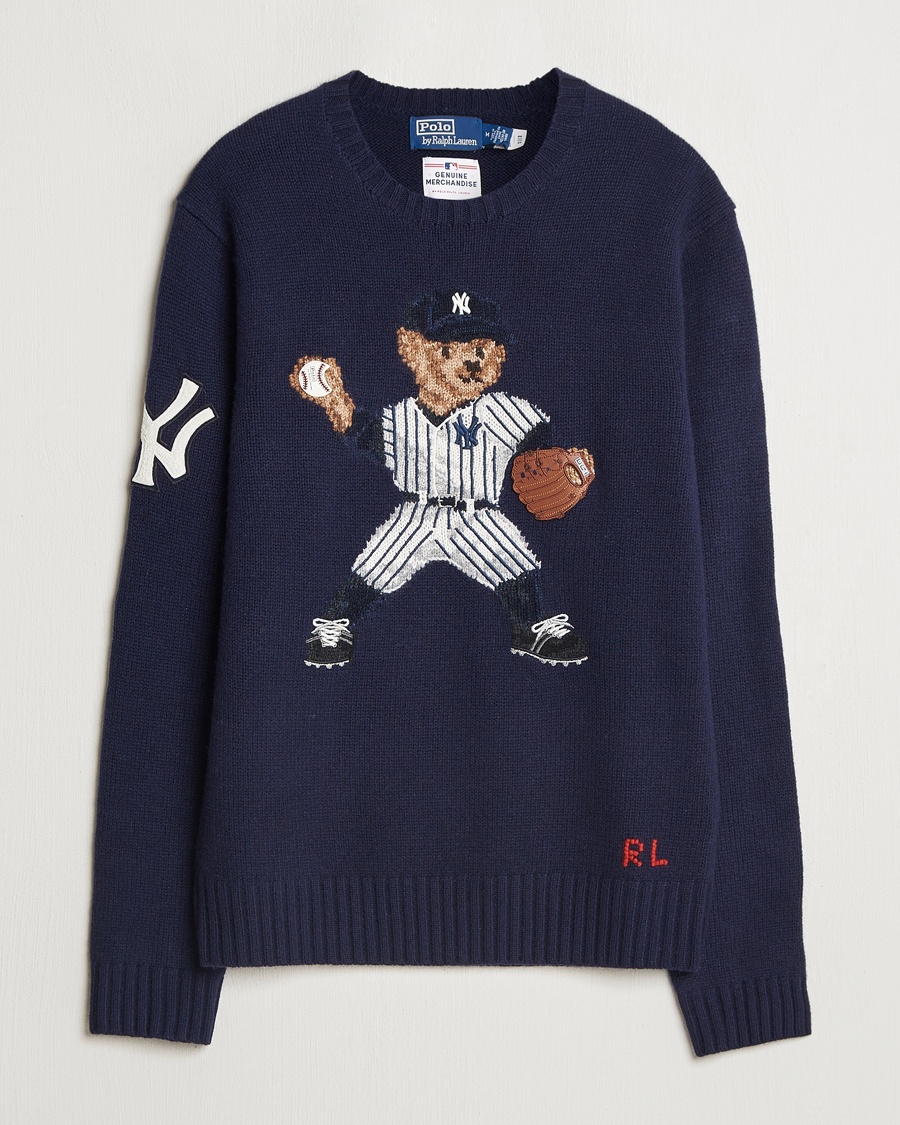 Polo Ralph Lauren Knitted Anchor Sweater Cream at CareOfCarl.com