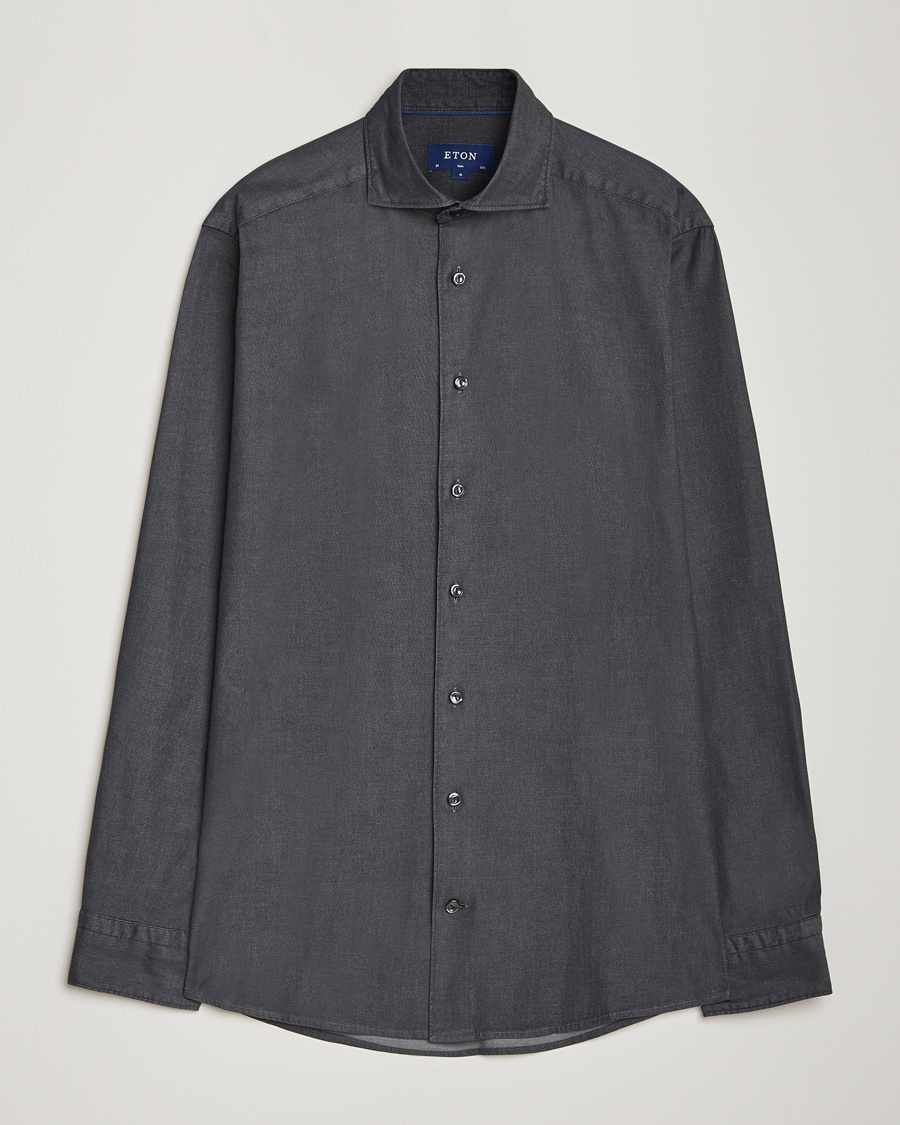 C.P. Company Long Sleeve Chambray Denim Shirt Black at CareOfCarl.com