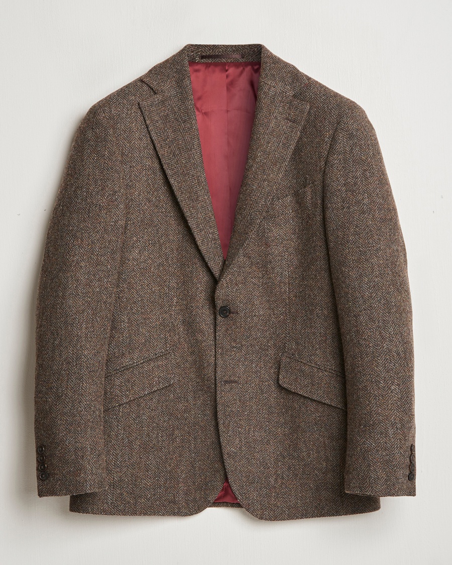 Walker Slater Edward Lambswool Windowpane Blazer Green at CareOfCarl.com