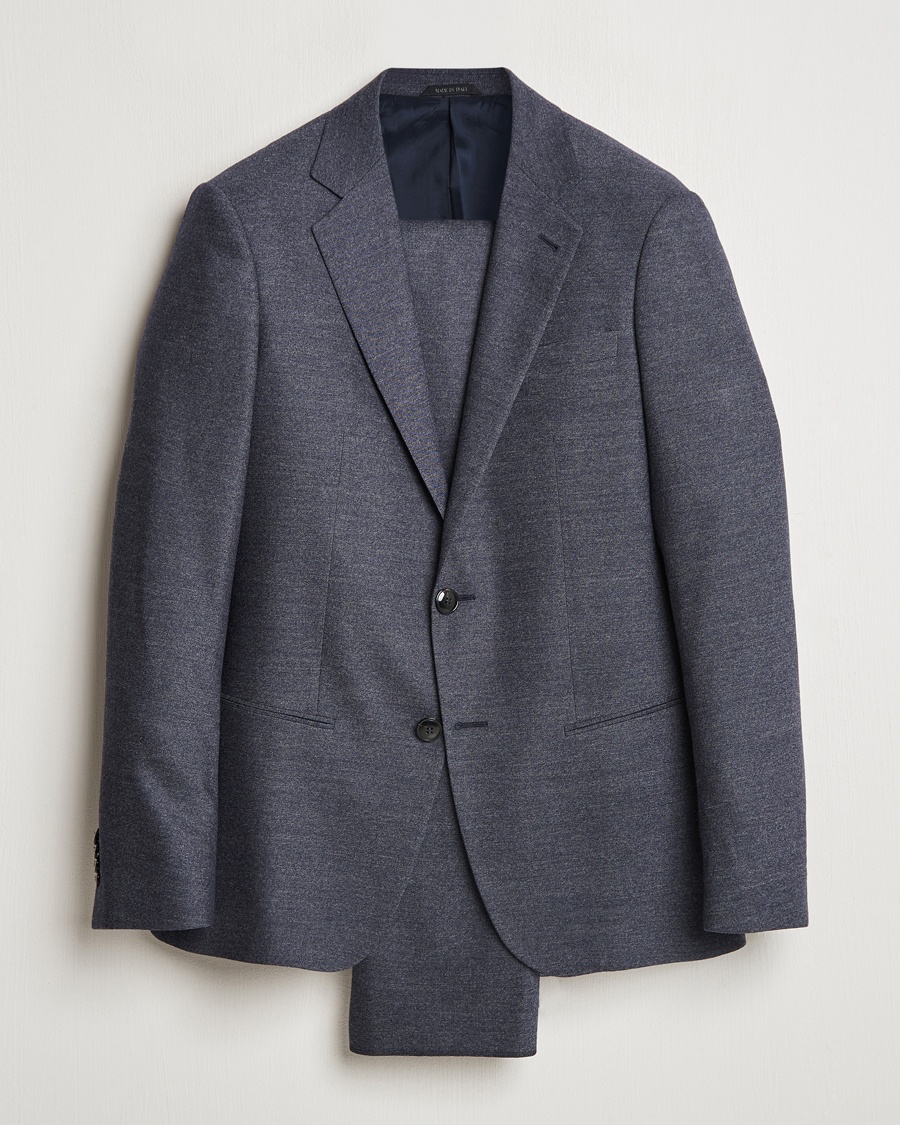 Boglioli K Jacket Linen Suit Navy at CareOfCarl.com