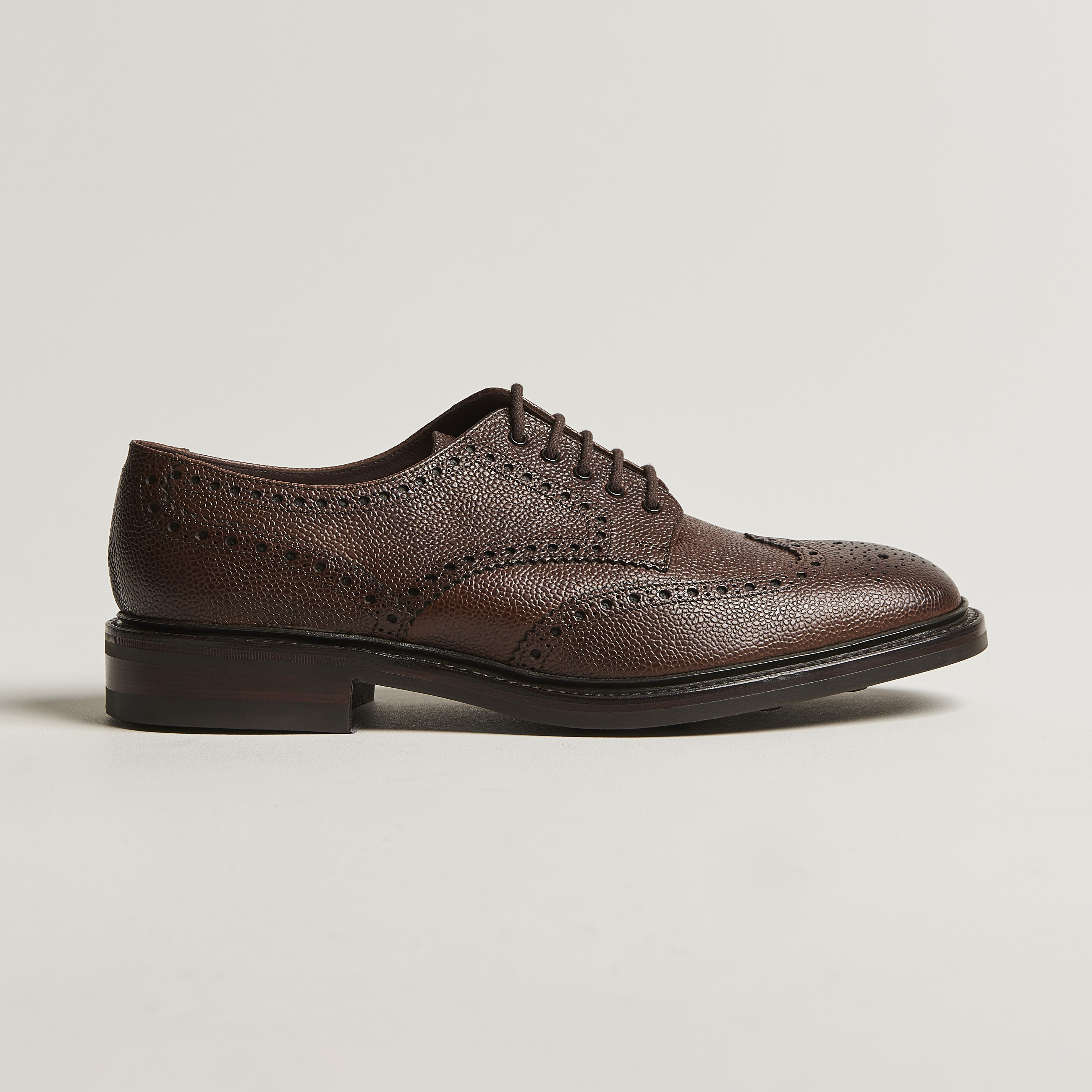 Loake 1880 Badminton Brogue Dark Brown Grain at CareOfCarl.com