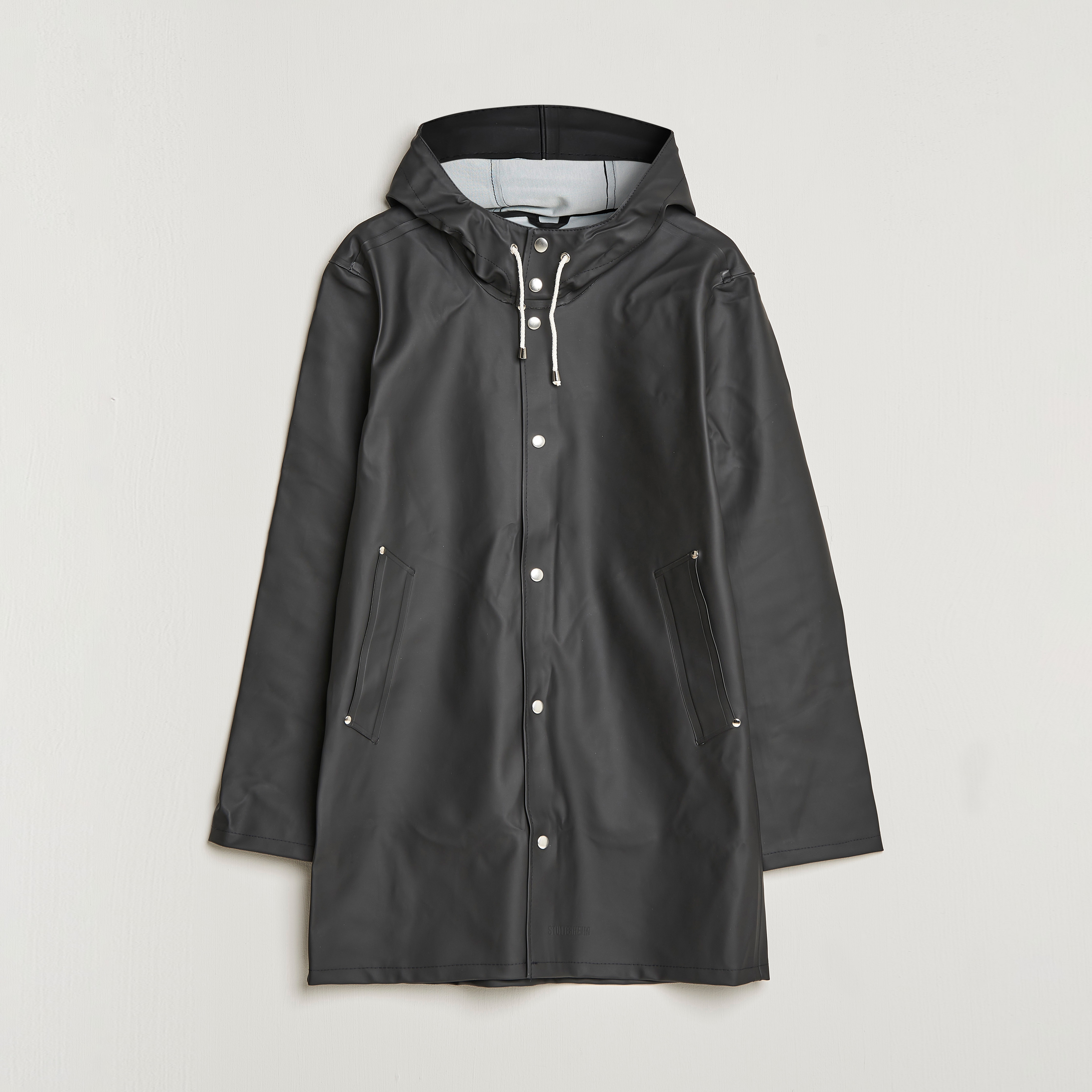 Stutterheim Stockholm Raincoat Black at CareOfCarl.com