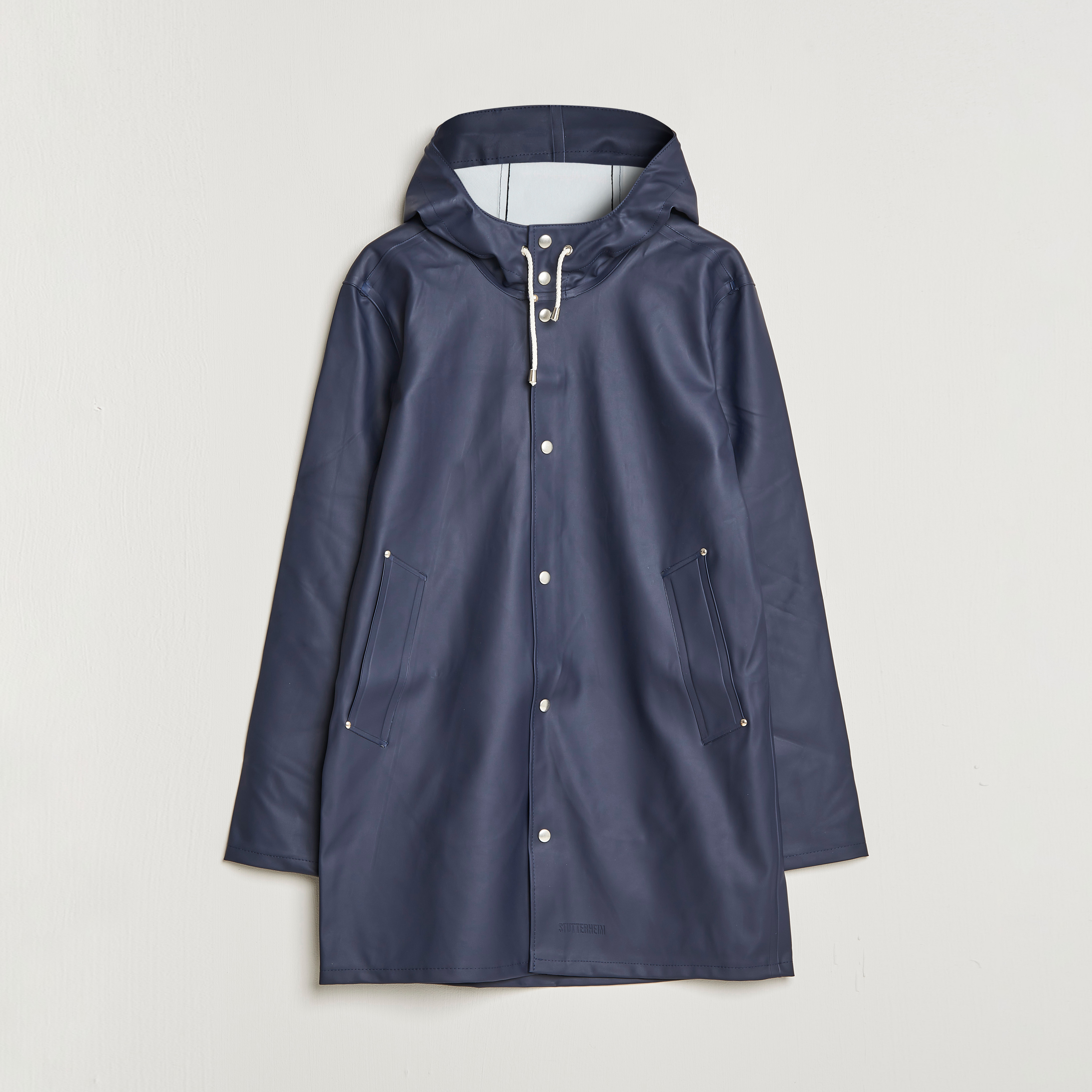 Stutterheim Stockholm Raincoat Navy at CareOfCarl.com
