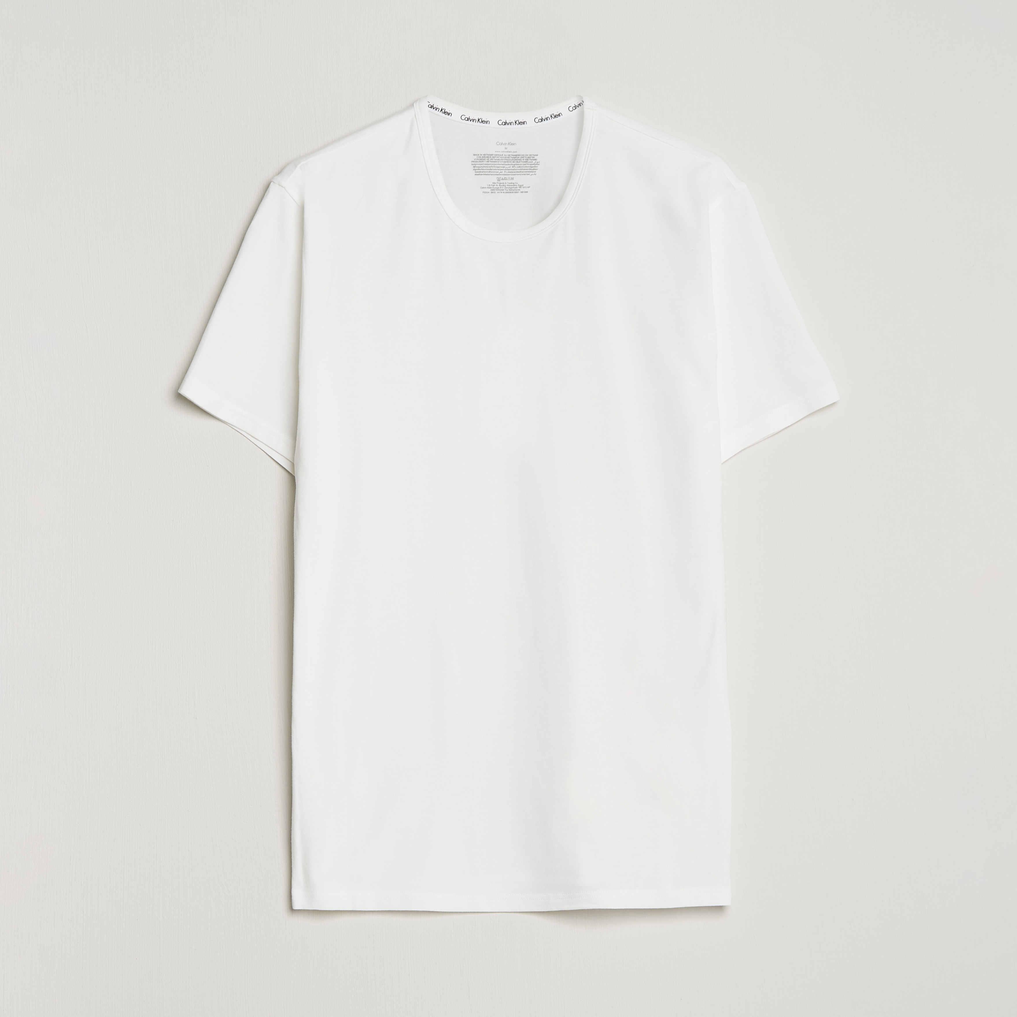 Calvin Klein Cotton Crew Neck Tee 2- Pack White at CareOfCarl.com