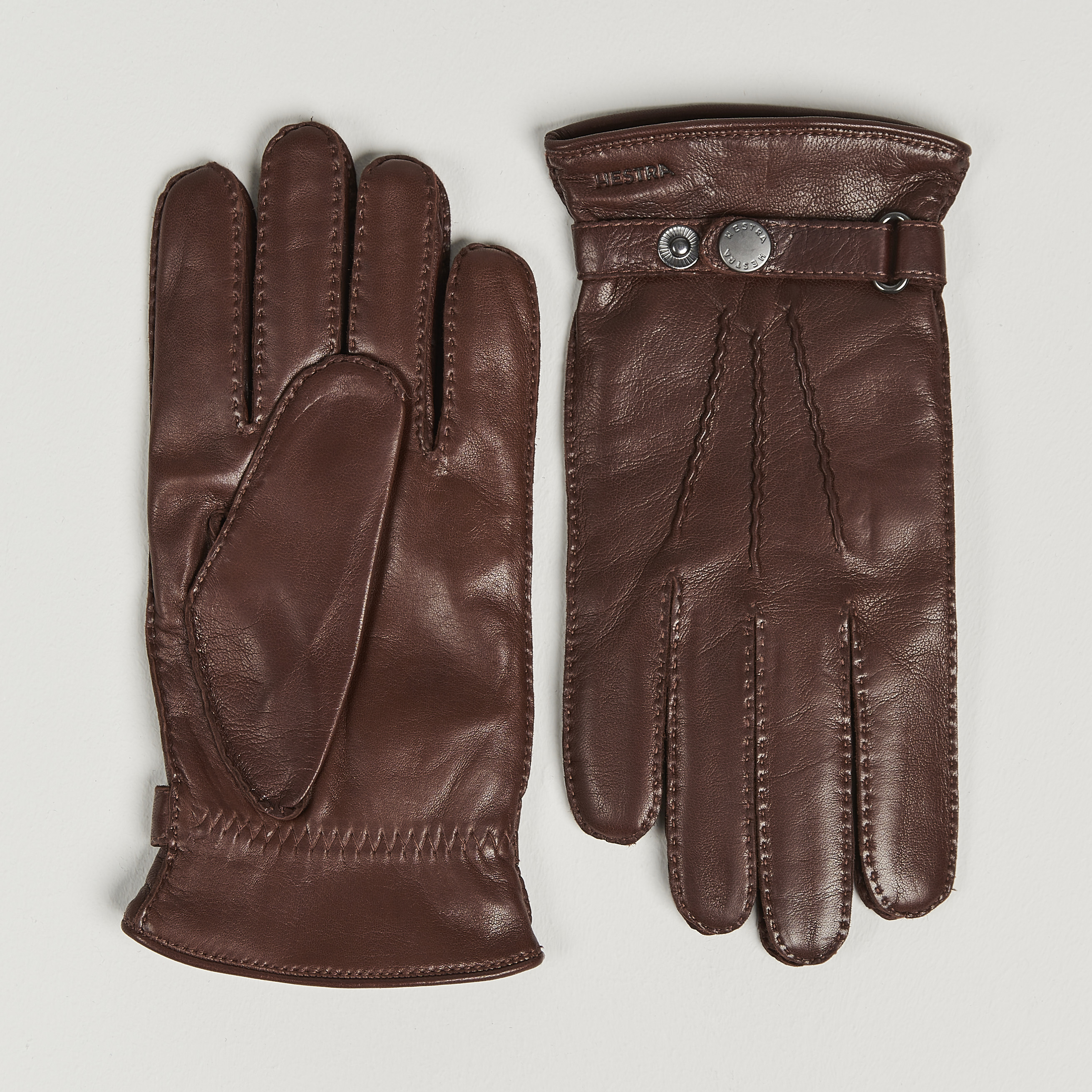 Hestra Jake Wool Lined Buckle Glove Chestnut at CareOfCarl.com