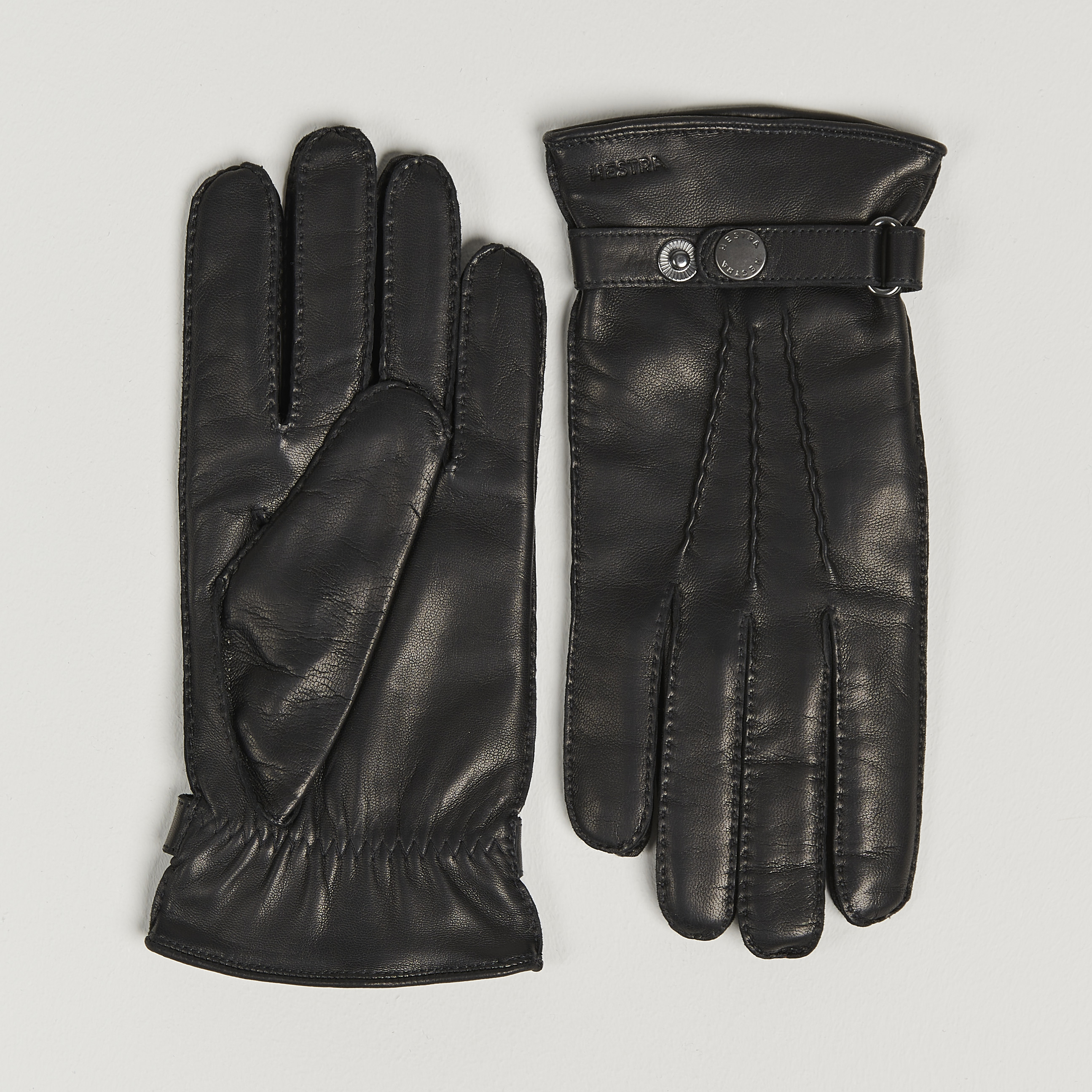 Hestra Jake Wool Lined Buckle Glove Black at CareOfCarl.com