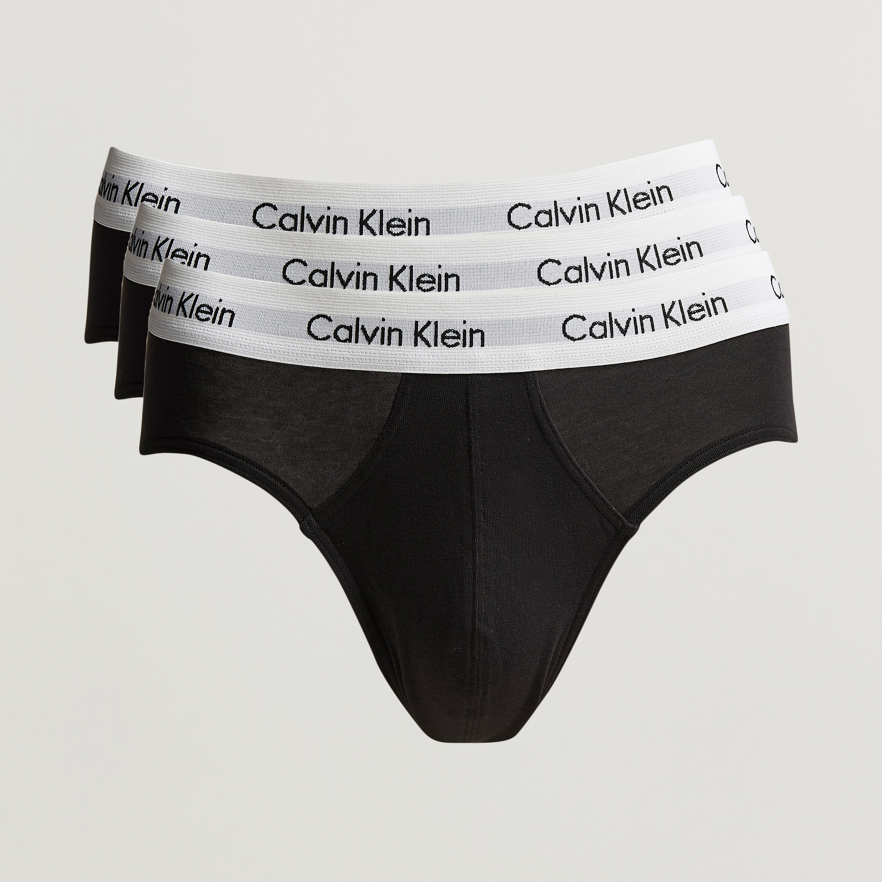 Calvin Klein Cotton Stretch Hip Breif 3-Pack Black at CareOfCarl.com