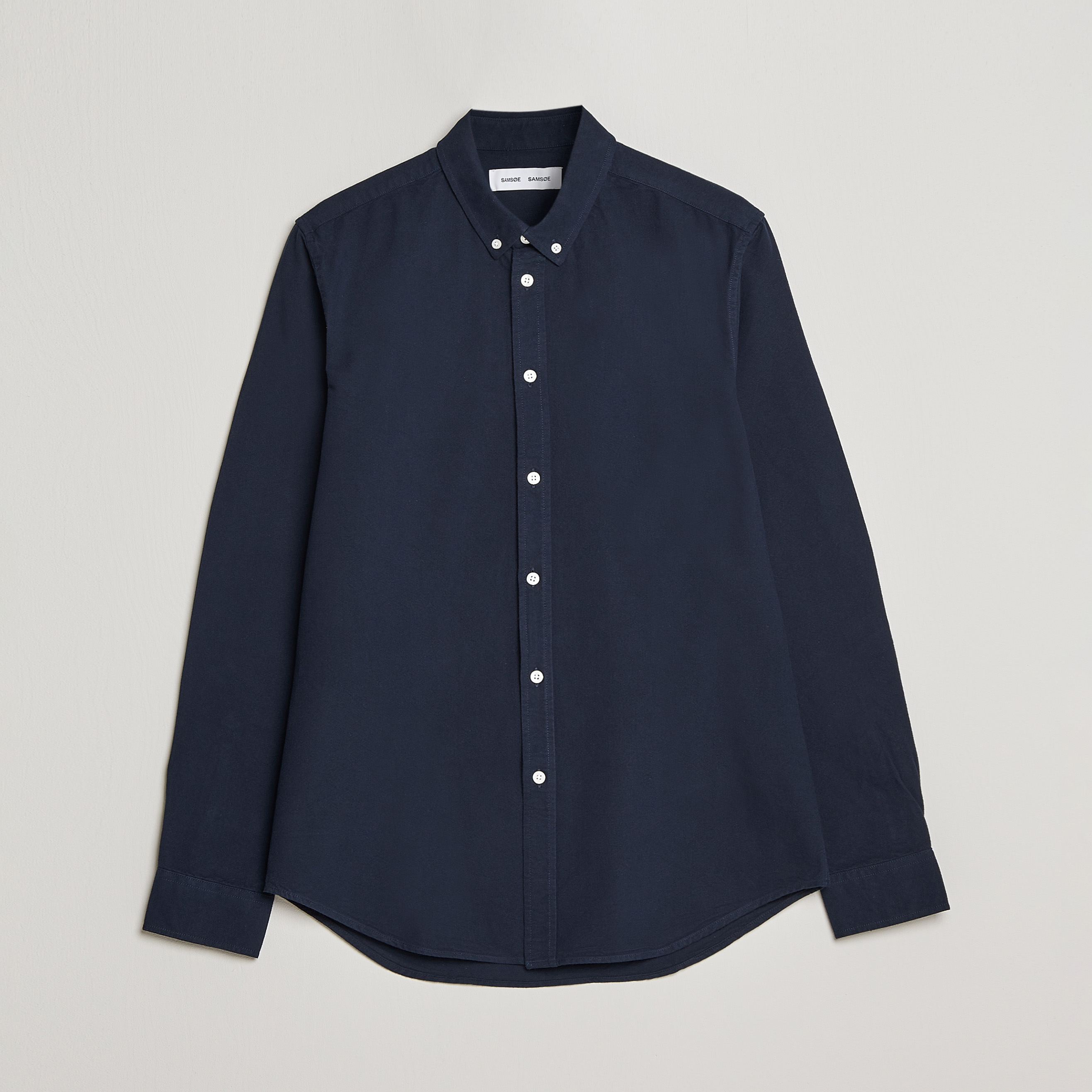 Samsøe Samsøe Liam Button Down Shirt Dark Sapphire at CareOfCarl.com