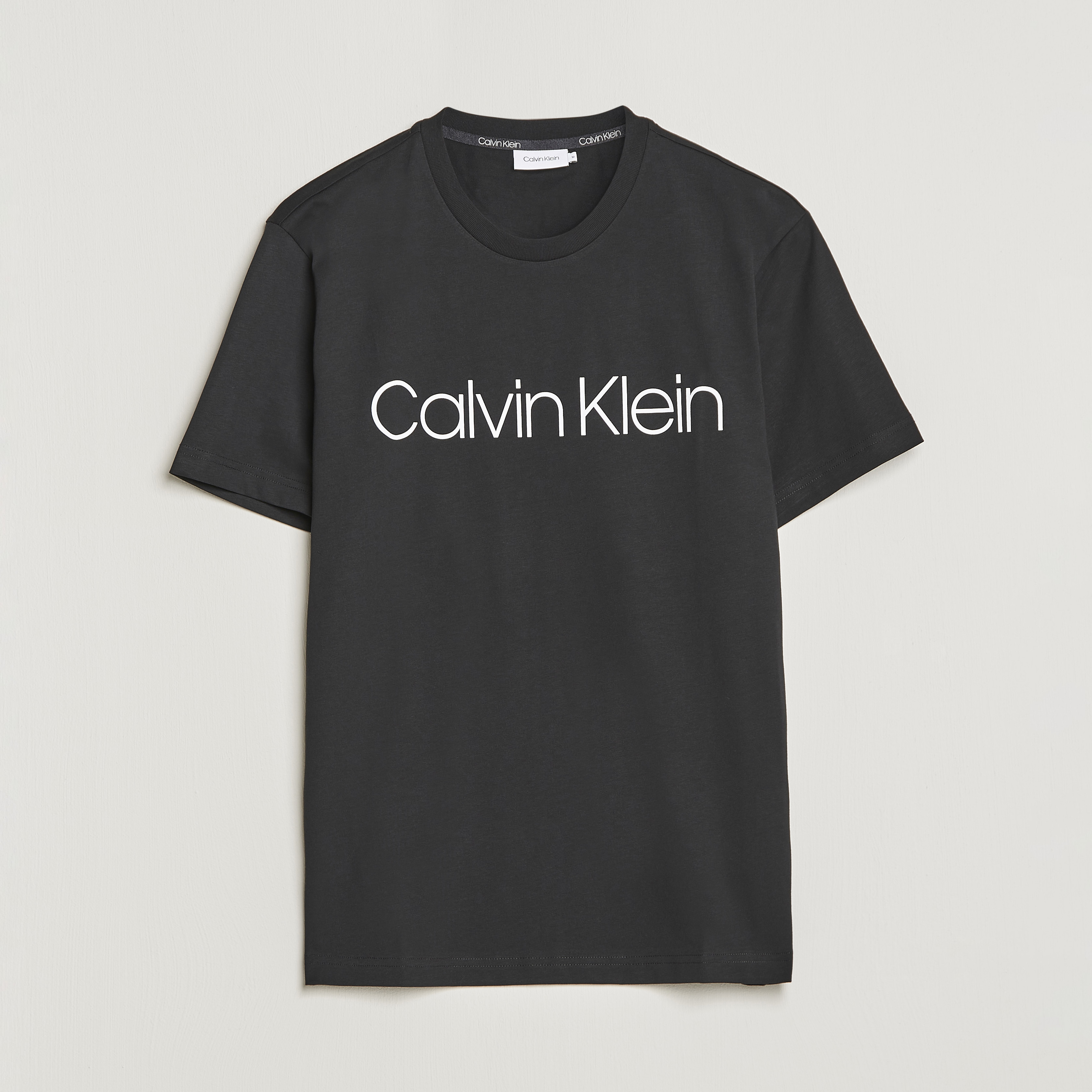 Calvin Klein Front Logo Tee Black at CareOfCarl.com