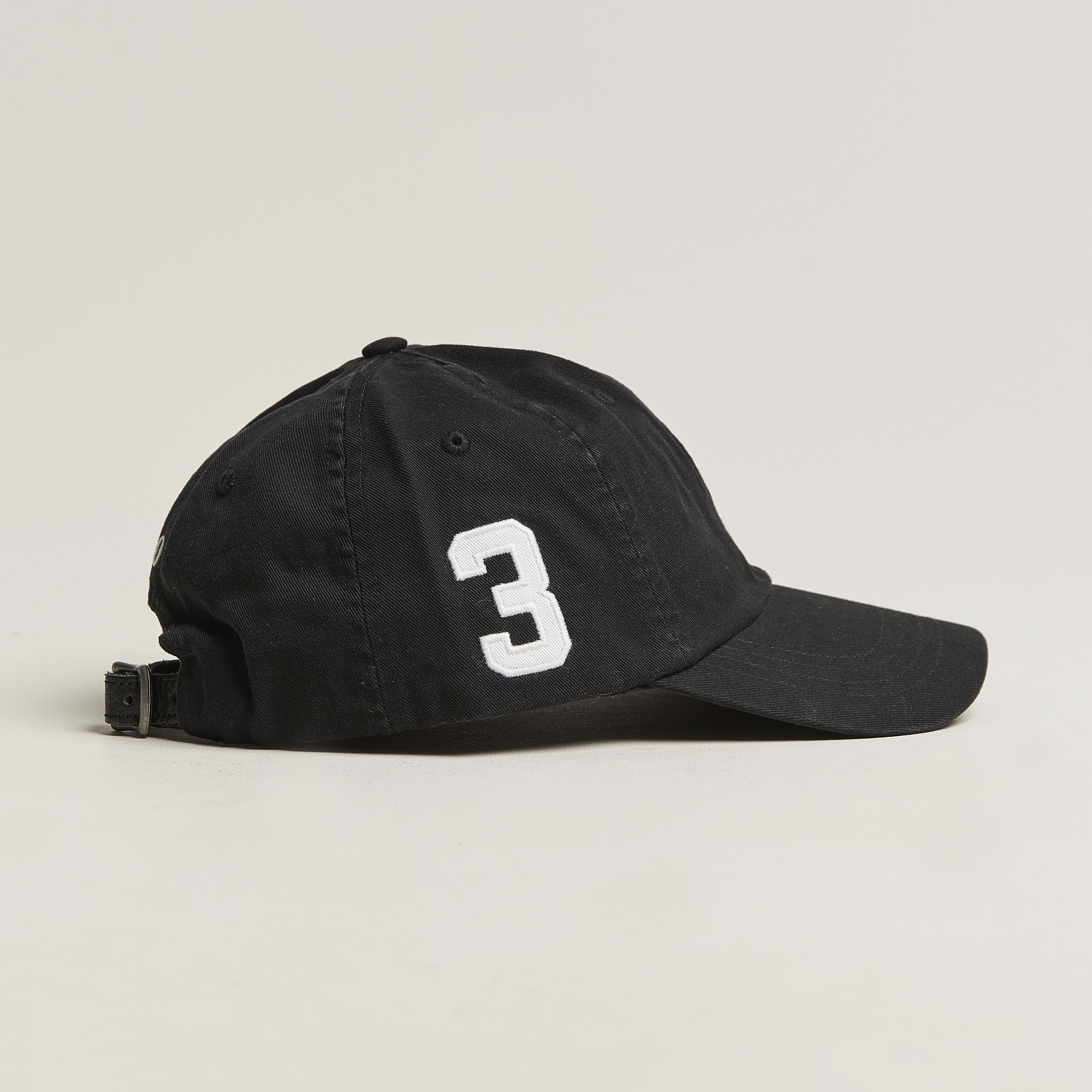 Polo Ralph Lauren Big Pony Cap RL Black at CareOfCarl.com