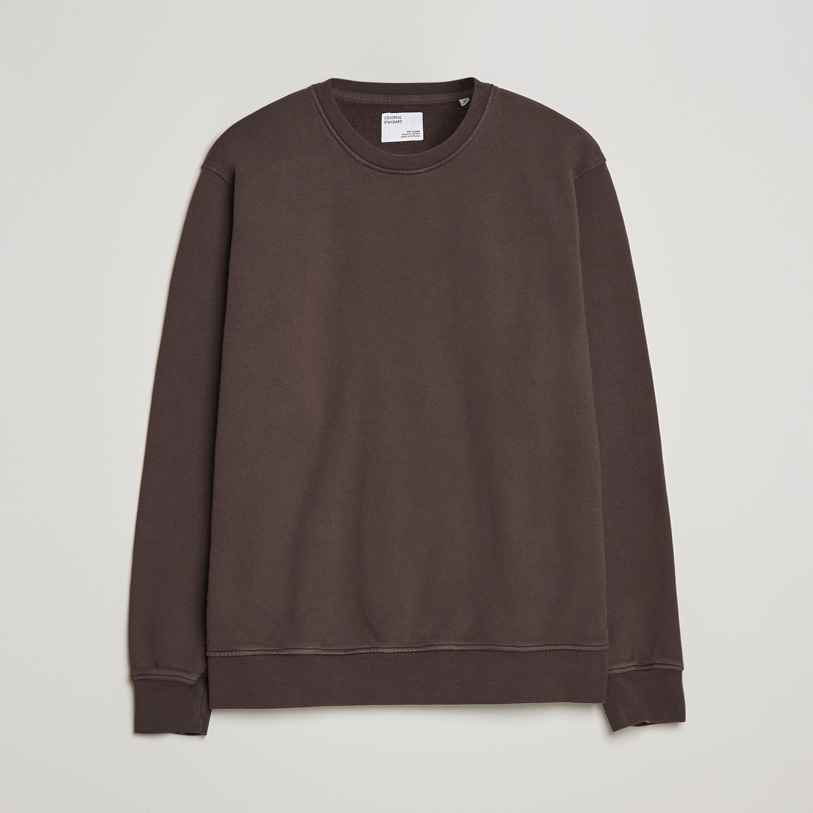 Colorful Standard Classic Organic Crew Neck Sweat Coffee Brown at CareOfCar