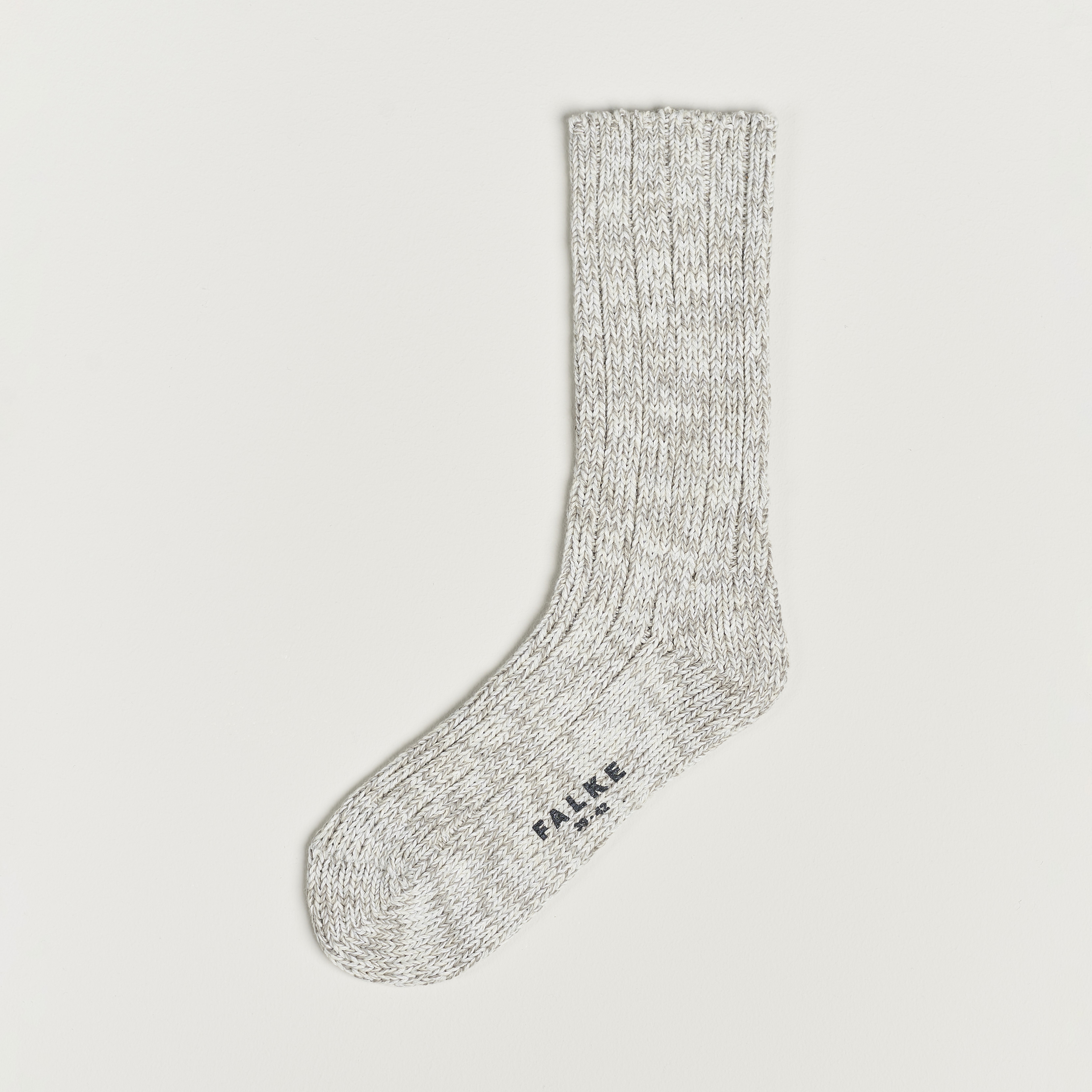 Falke Brooklyn Cotton Sock Light Grey at CareOfCarl.com