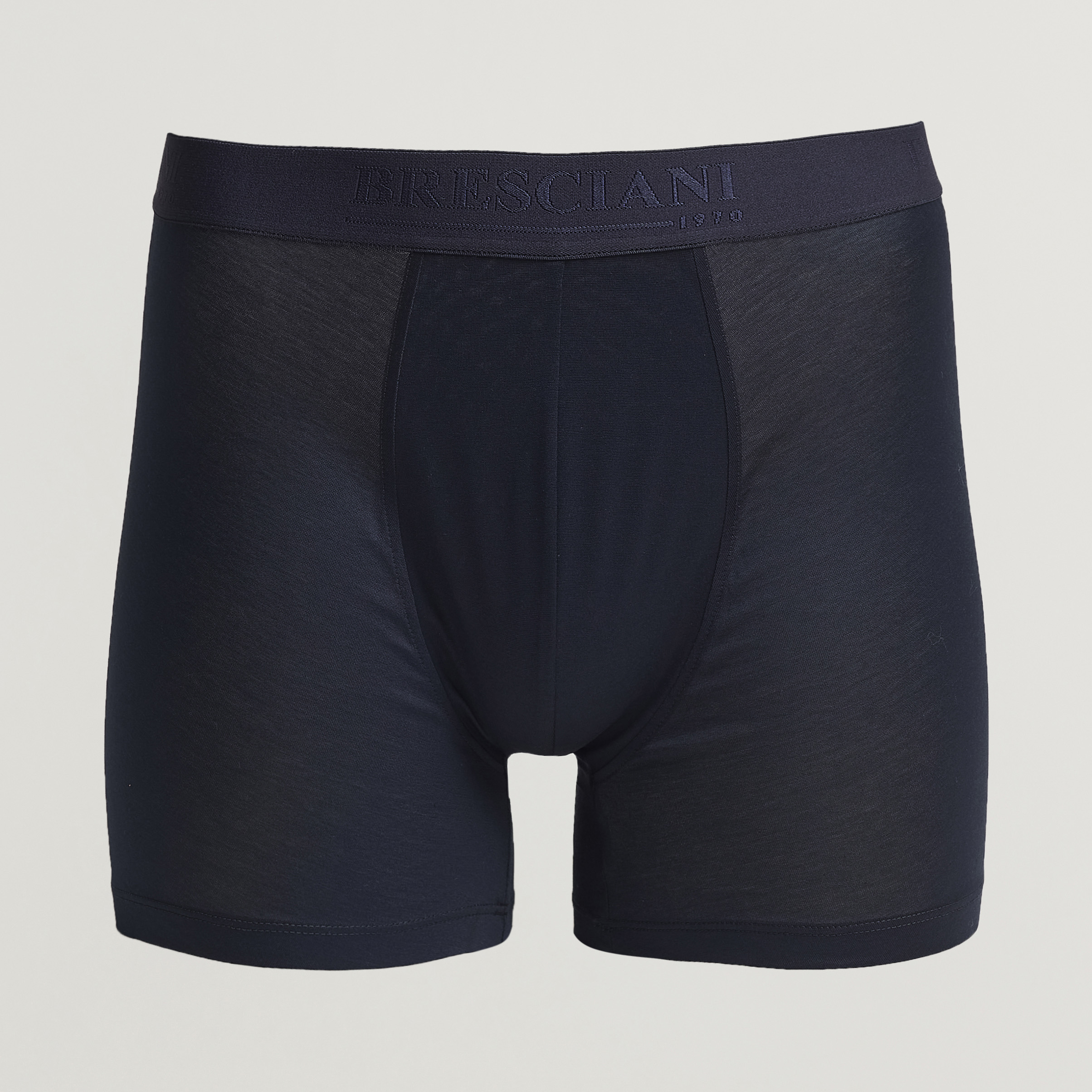 Bresciani Cotton Boxer Trunk Navy at CareOfCarl.com