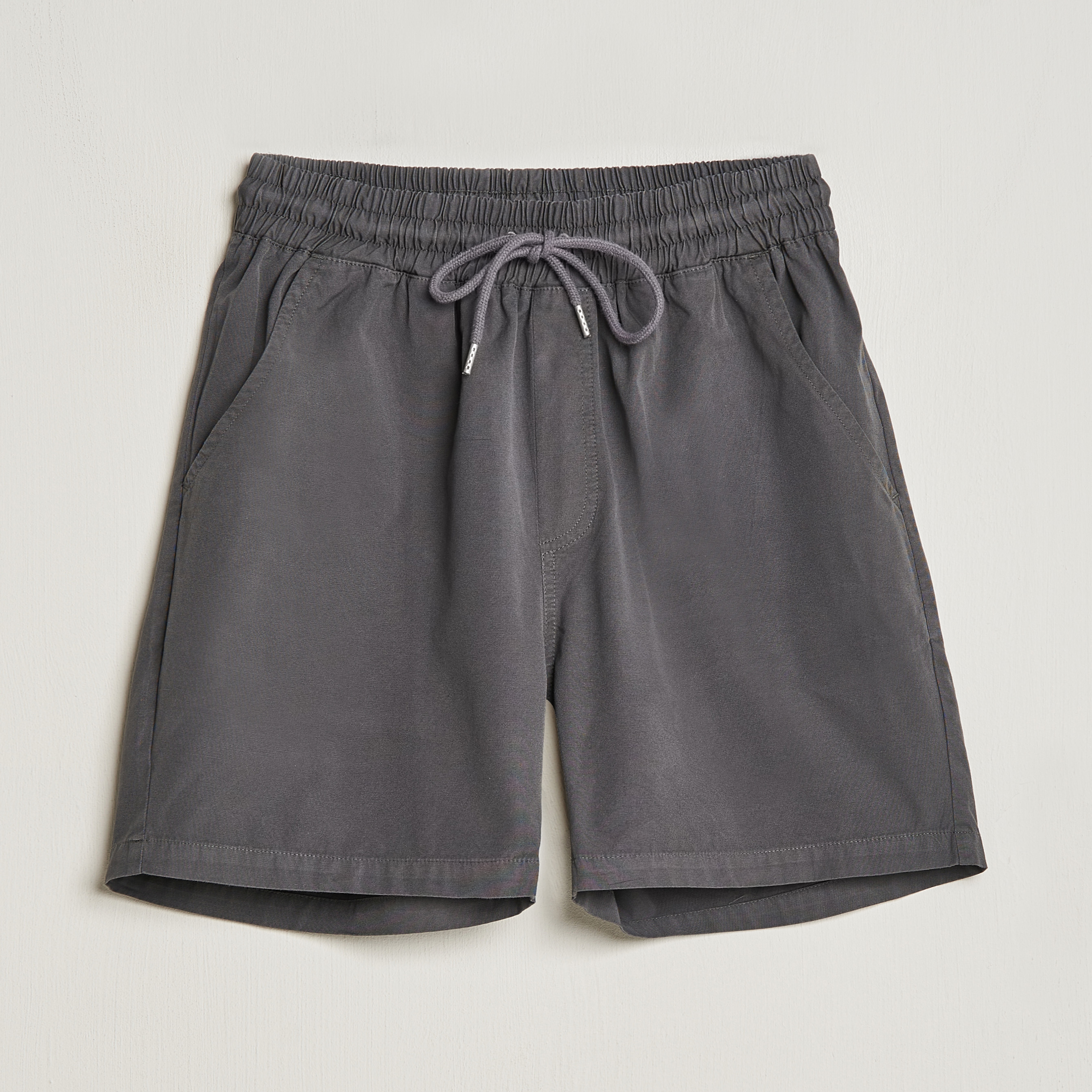 Colorful Standard Classic Organic Twill Drawstring Shorts Lava Grey at Care