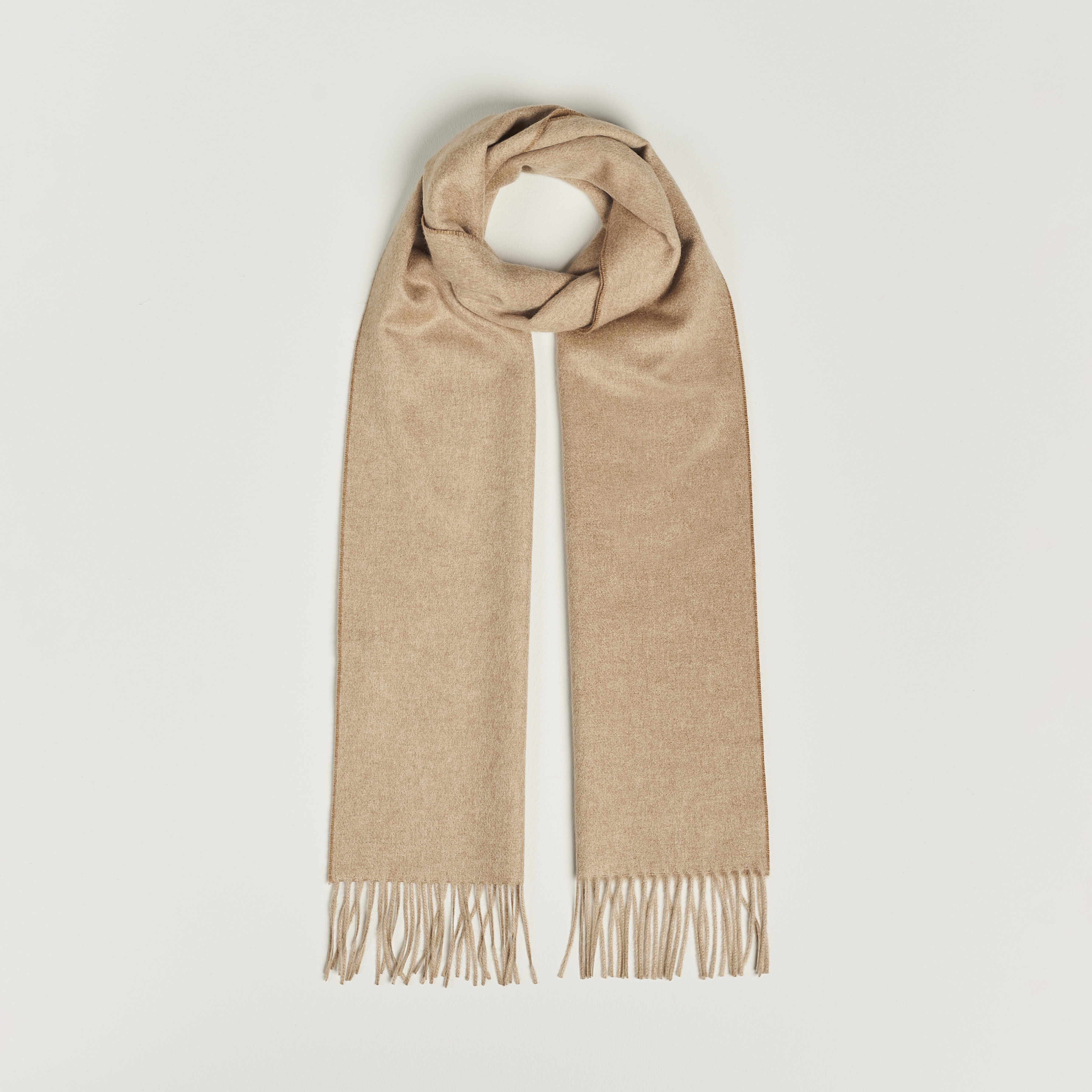 Piacenza Cashmere Vicuna/Baby Cashmere Scarf Camel at CareOfCarl.com