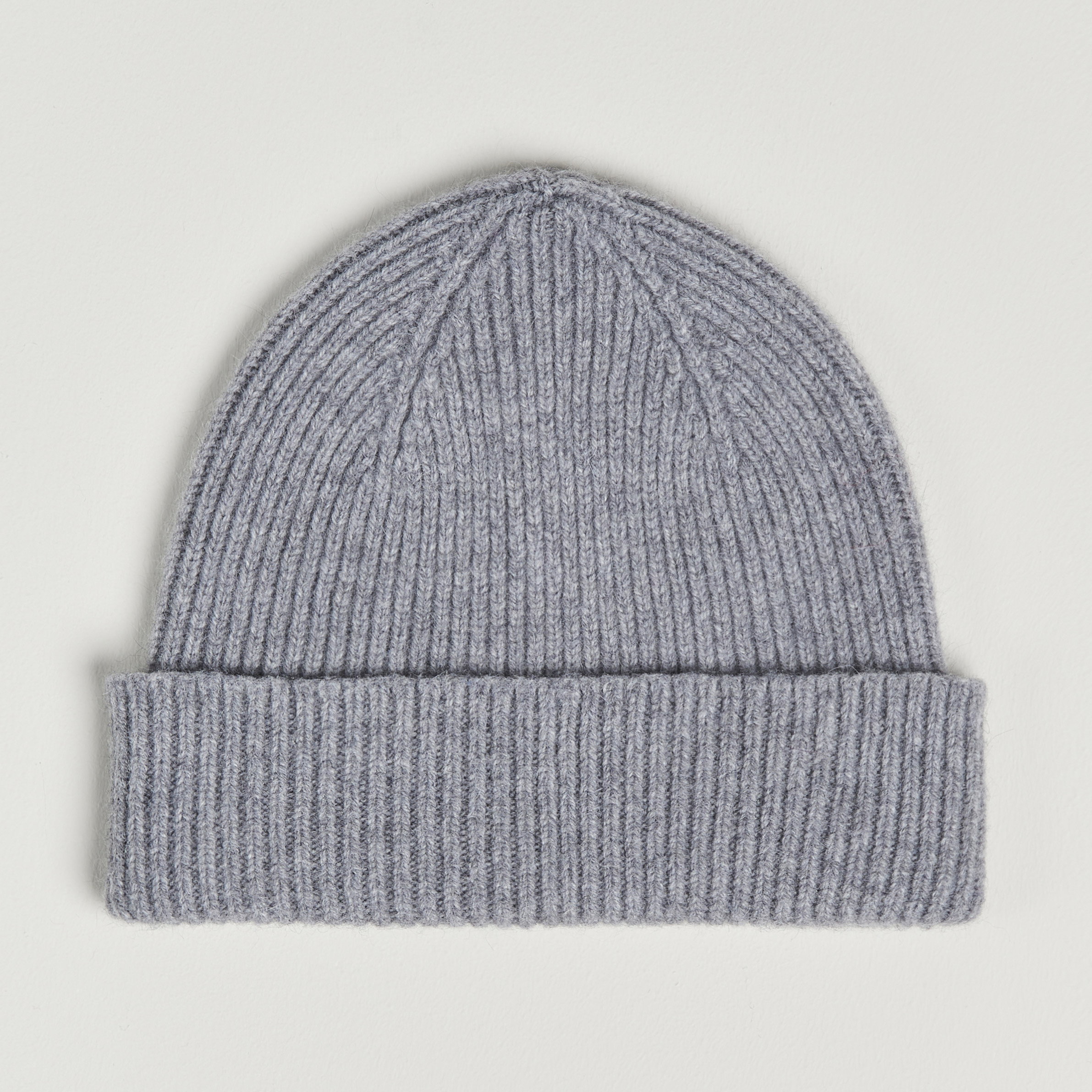 Le Bonnet Lambswool/Caregora Beanie Smoke at CareOfCarl.com