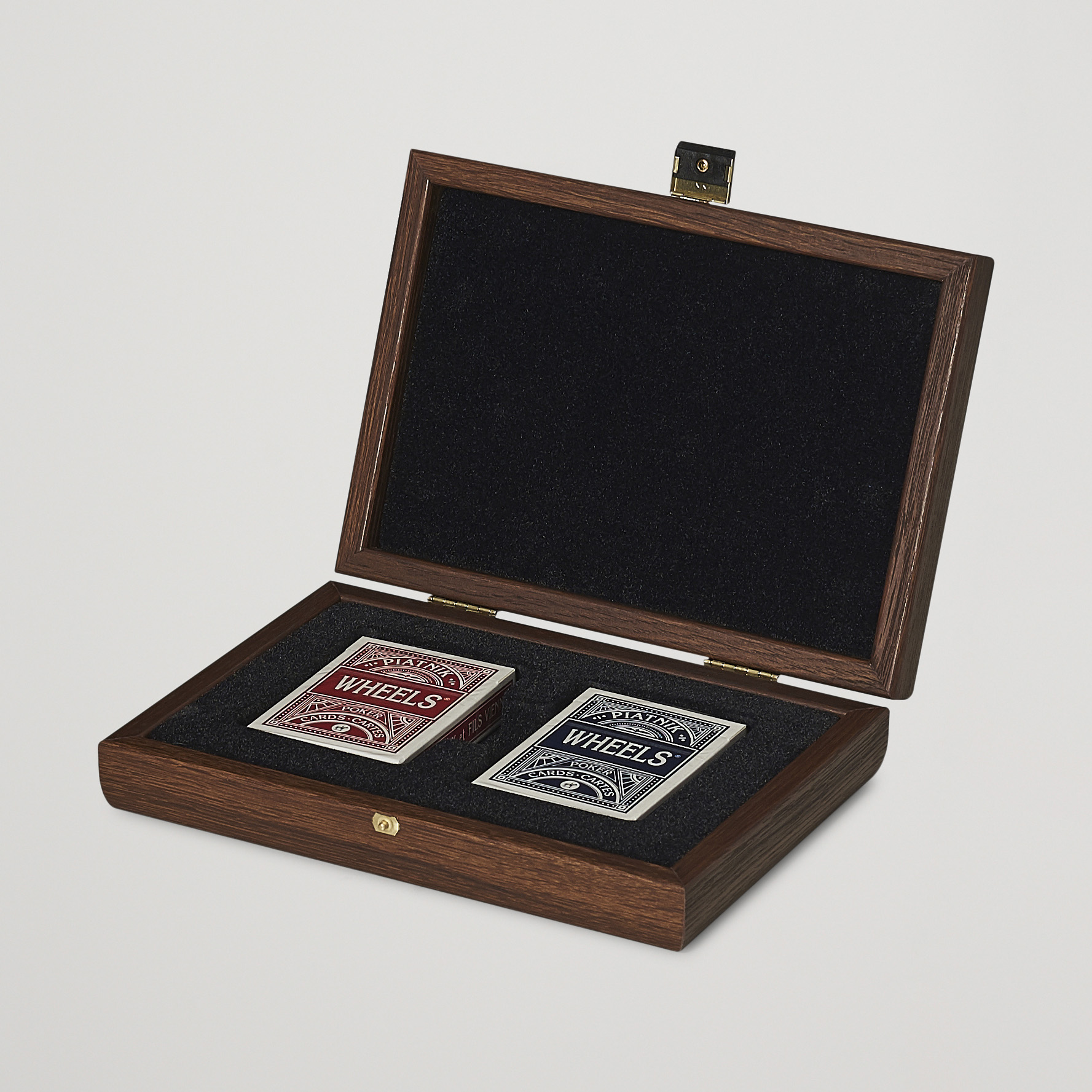 Manopoulos Wooden Card Case Dark Brown at CareOfCarl.com
