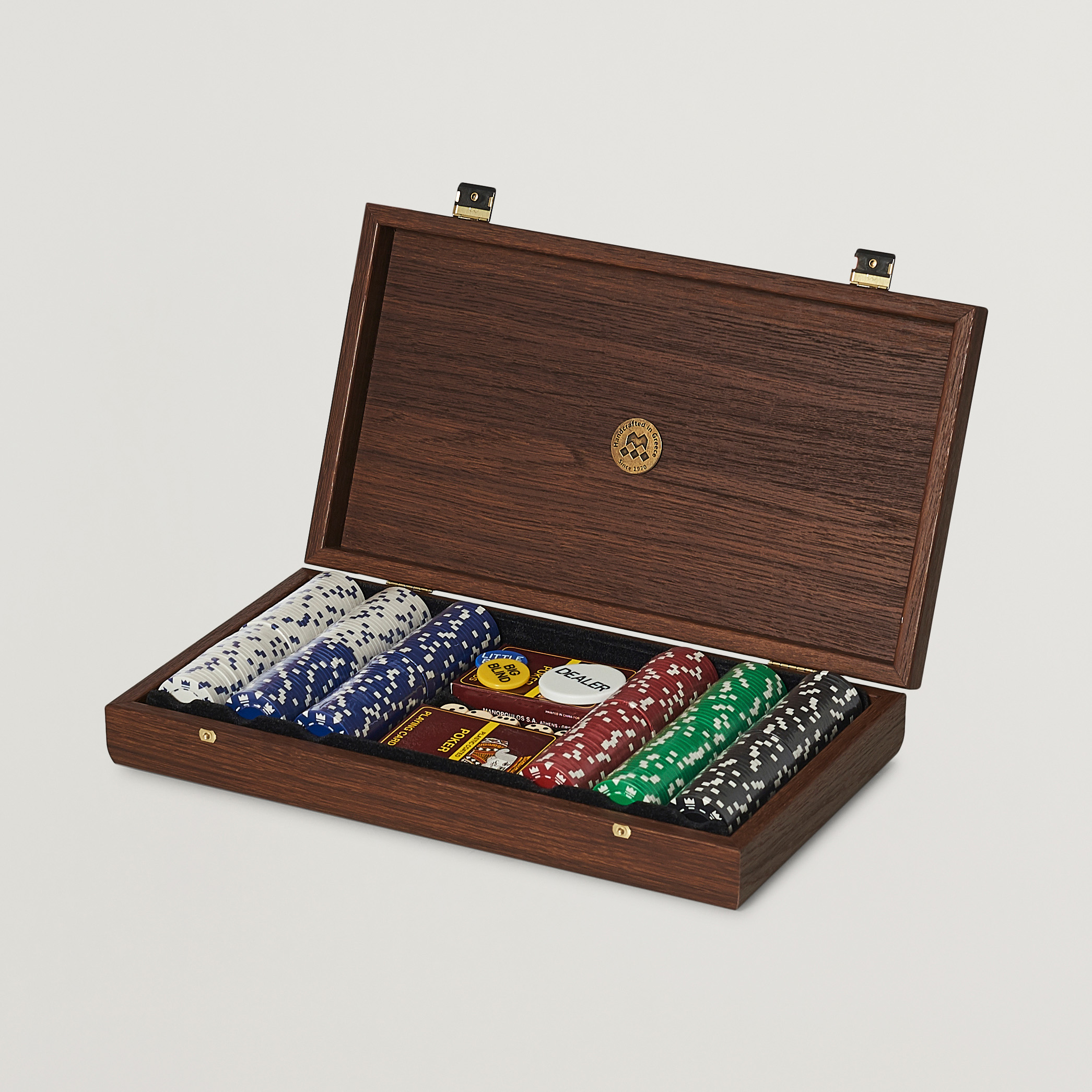 Manopoulos Walnut Burl Poker Case at CareOfCarl.com