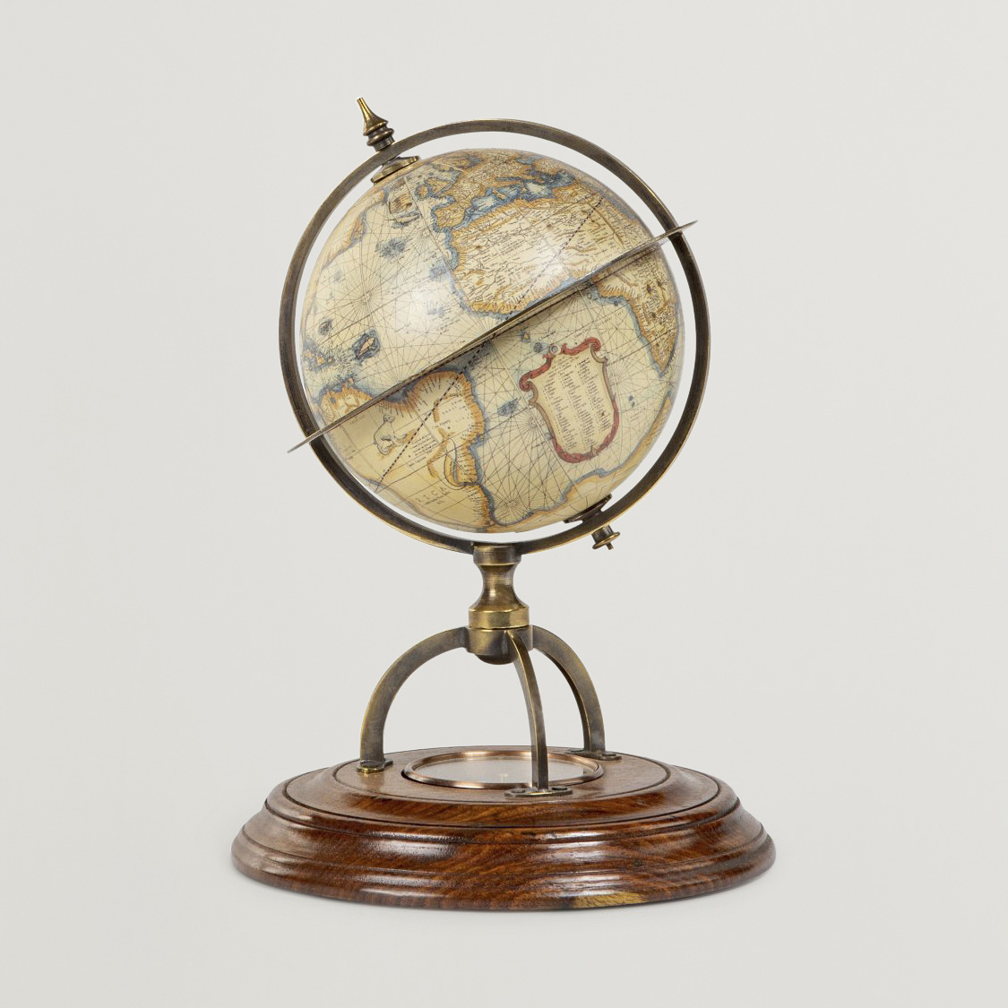 Authentic Models Terrestrial Globe With Compass at CareOfCarl.com
