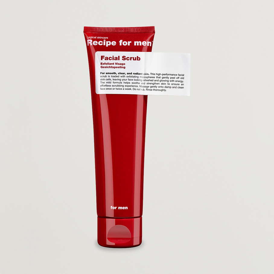 Recipe for men Facial Scrub 100ml at CareOfCarl.com