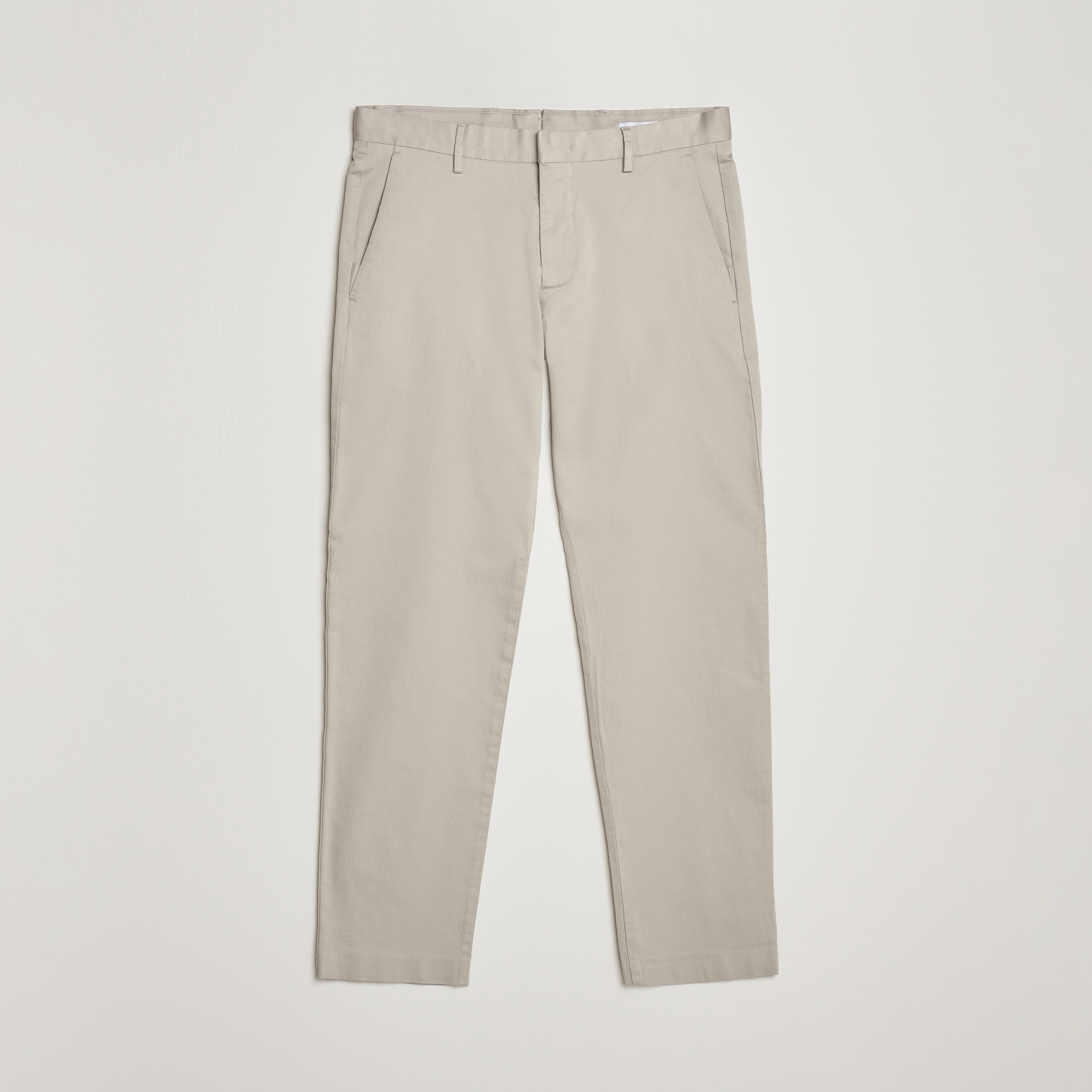 NN07 Theo Regular Fit Stretch Chinos Light Grey at CareOfCarl.com