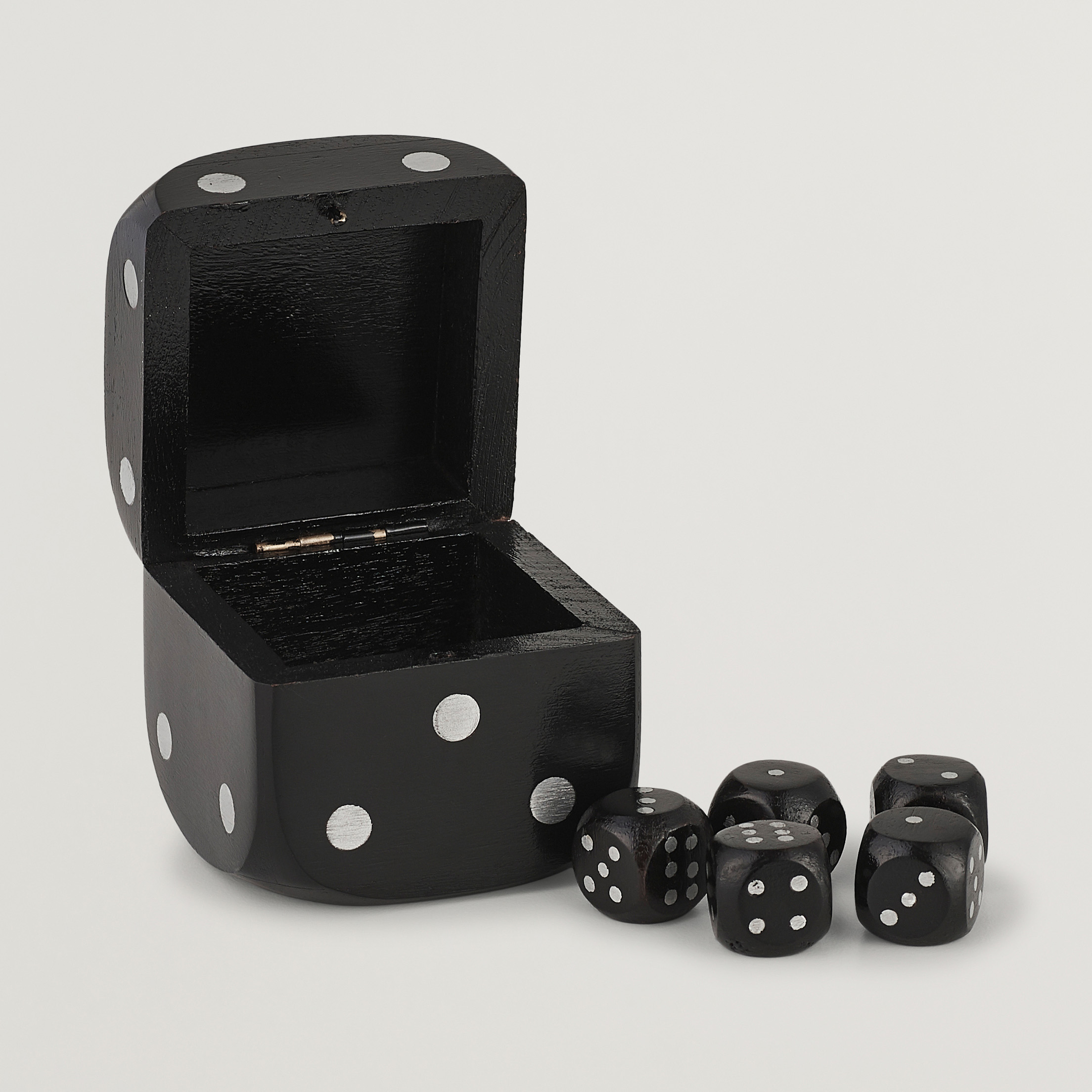 Authentic Models Wooden Dice Box Black at CareOfCarl.com
