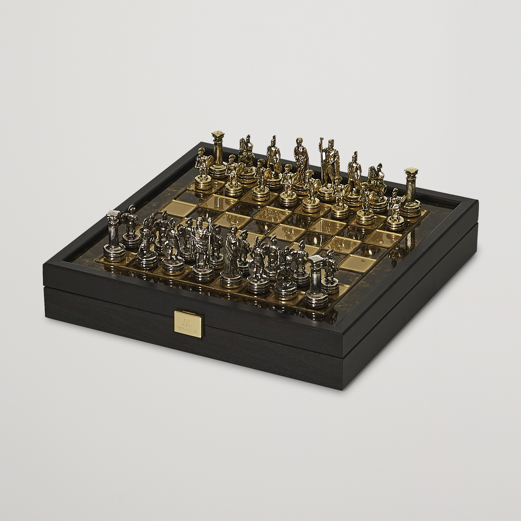 Manopoulos Greek Roman Period Chess Set Brown at CareOfCarl.com