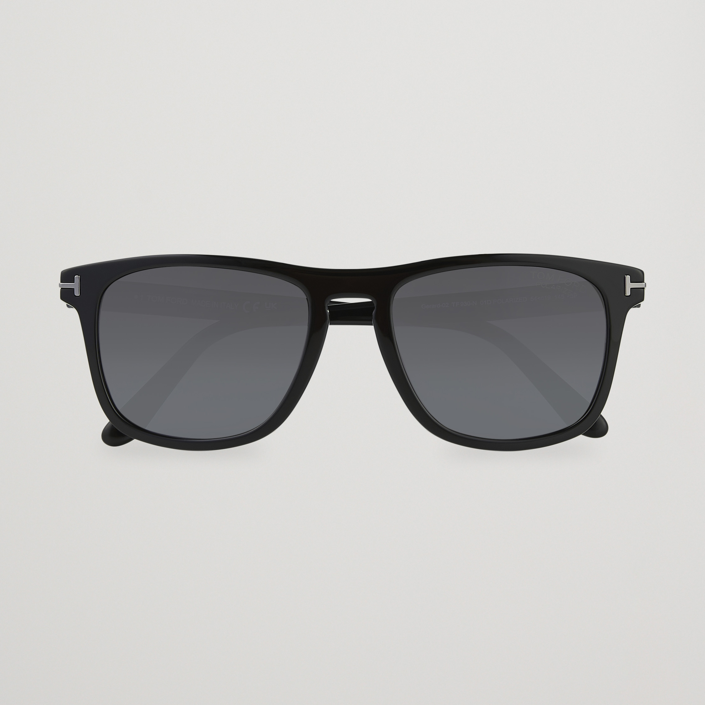 Tom Ford Gerard Polarized Sunglasses Shiny Black/Smoke at CareOfCarl.com