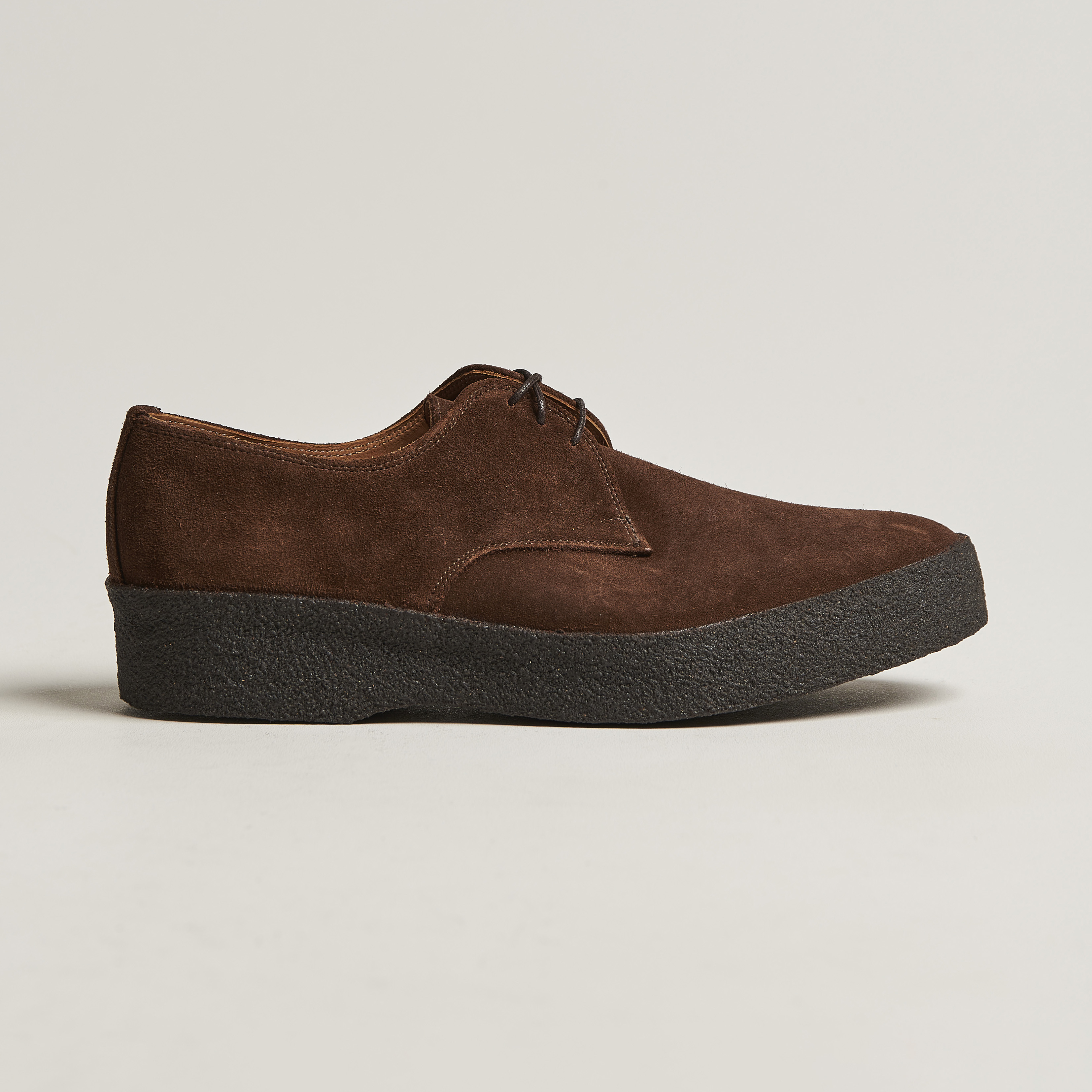 Sanders Gibson Lo Top Derby Polo Snuff Suede at CareOfCarl.com