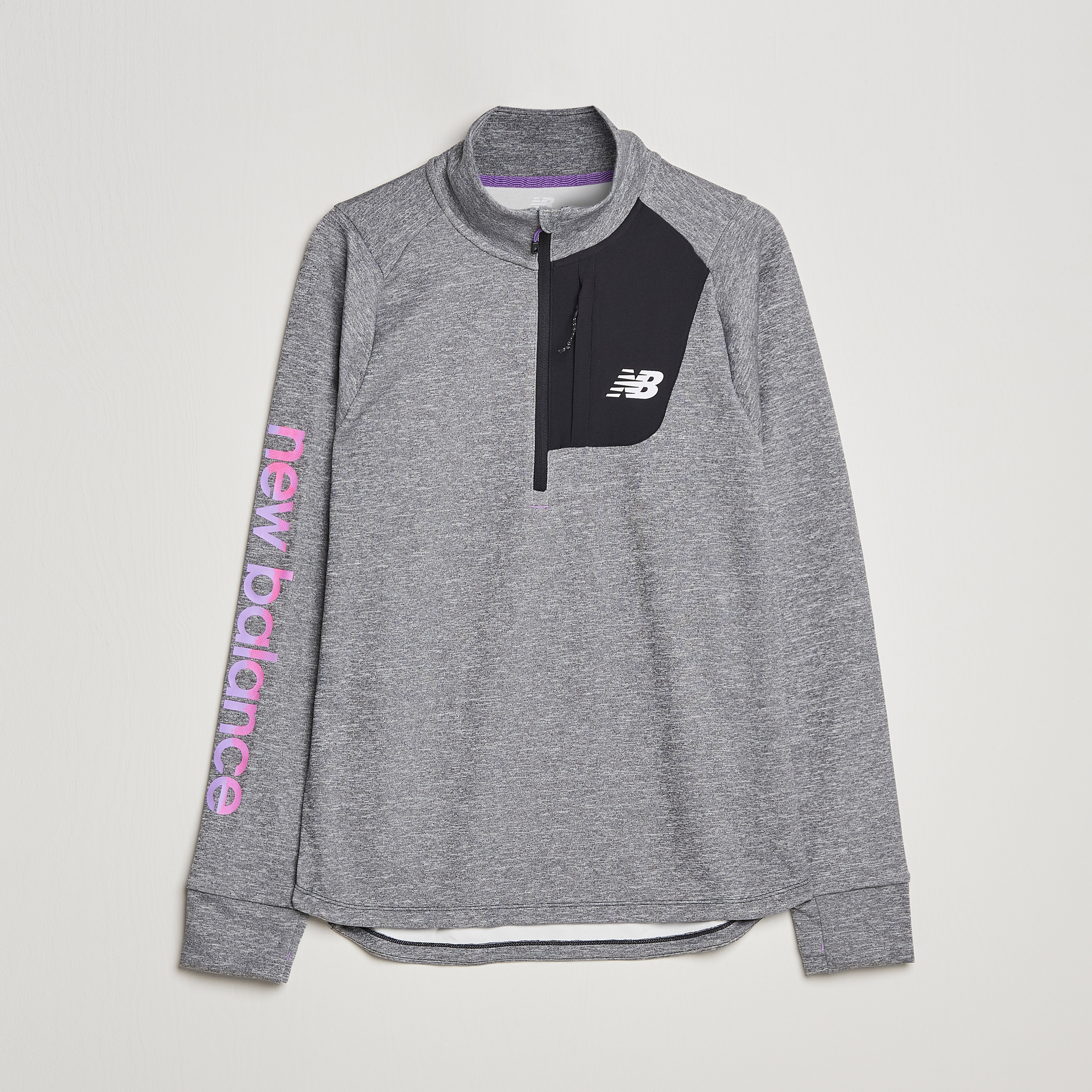New Balance Running All-Terrain Half Zip Grey at CareOfCarl.com