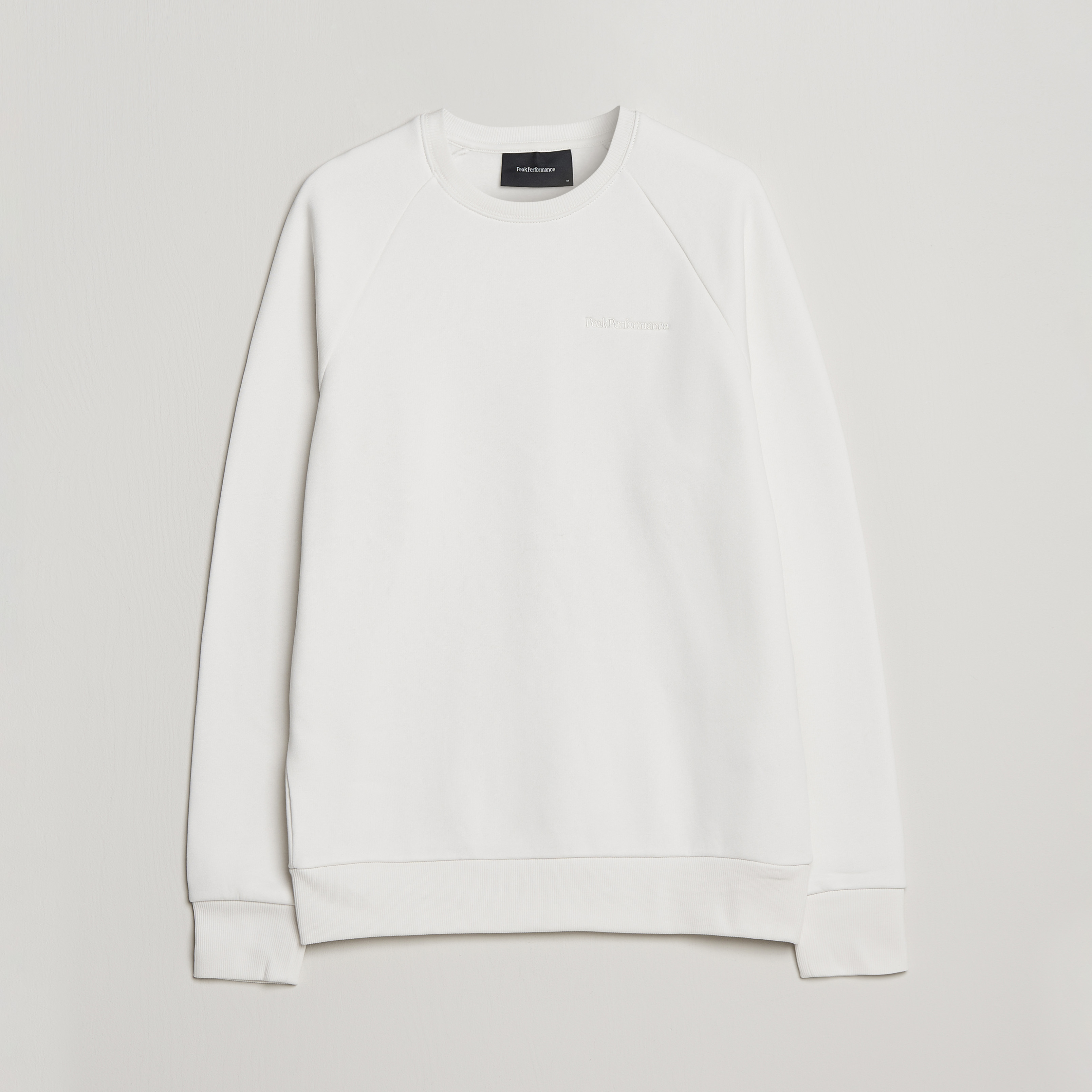 Peak Performance Original Logo Crew Neck Sweatshirt Off White at CareOfCarl