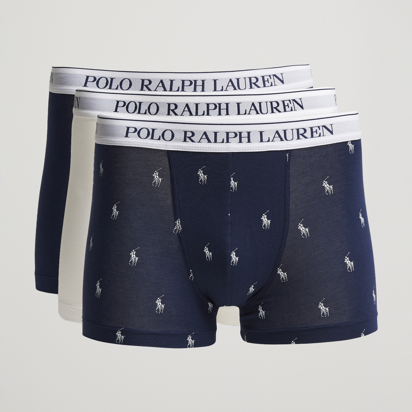 Polo Ralph Lauren 3-Pack Trunk Navy/White/Navy at CareOfCarl.com