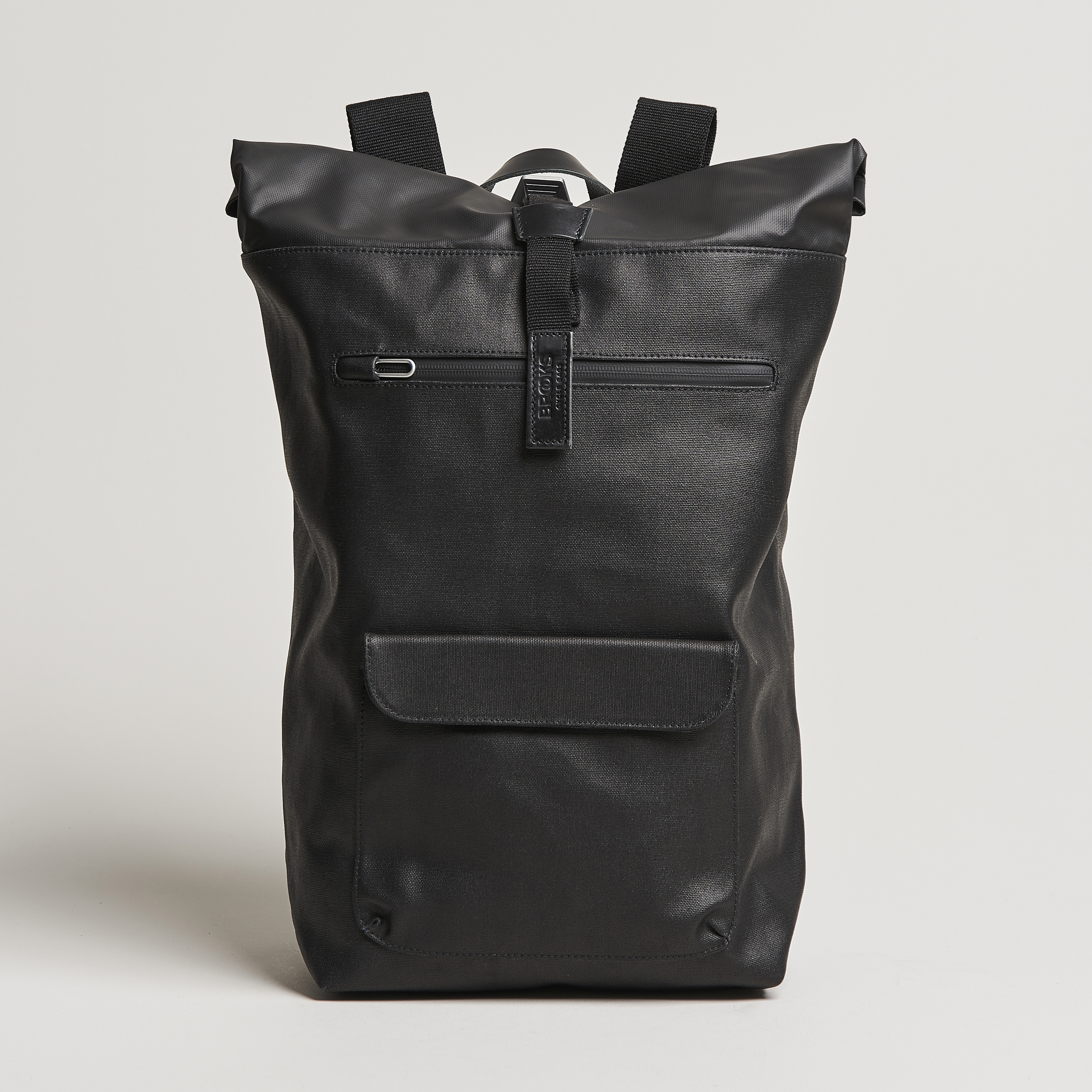 Brooks England Rivington Cotton Canvas 18L Rolltop Backpack Black at CareOf