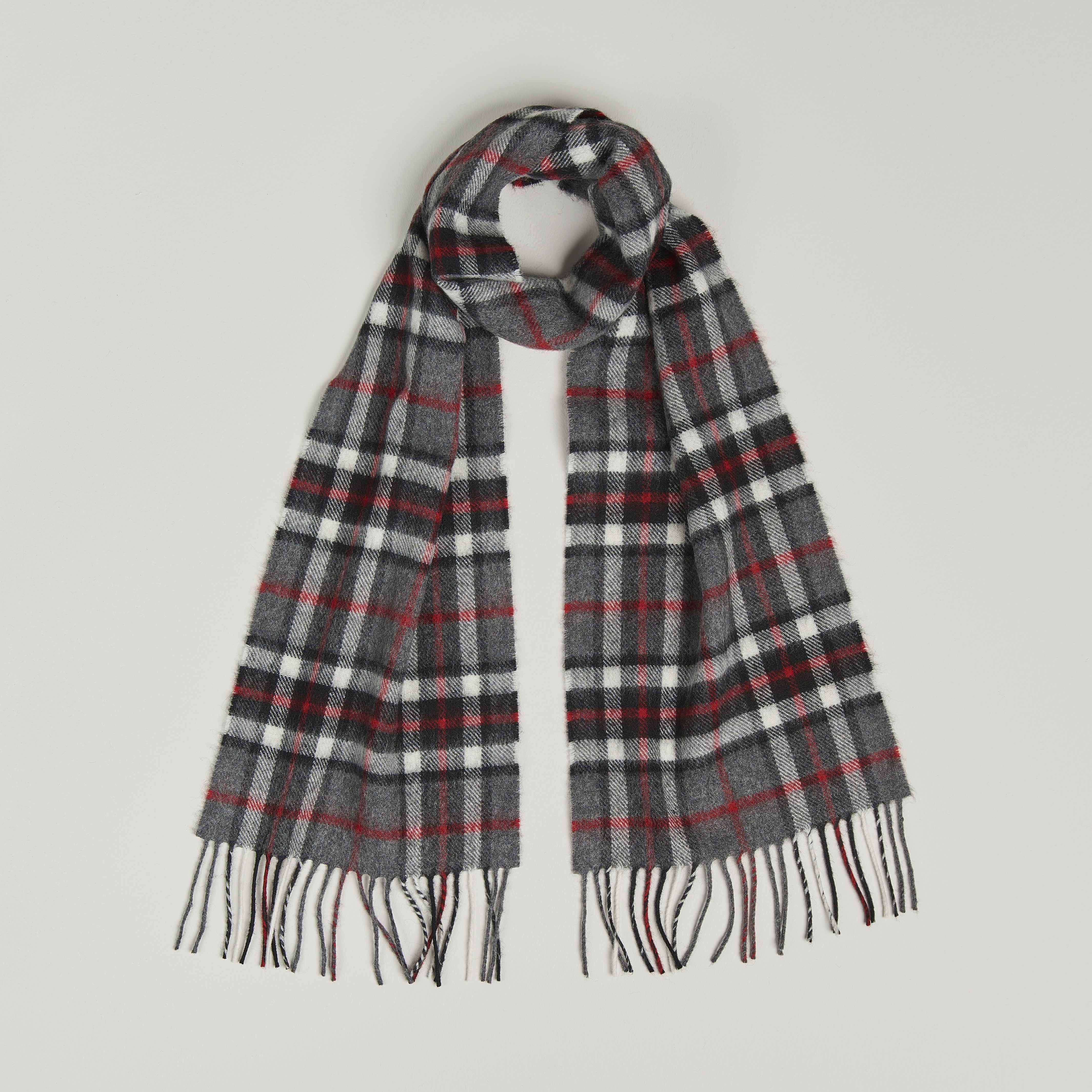 Gloverall Lambswool Scarf Thomson Grey at CareOfCarl.com