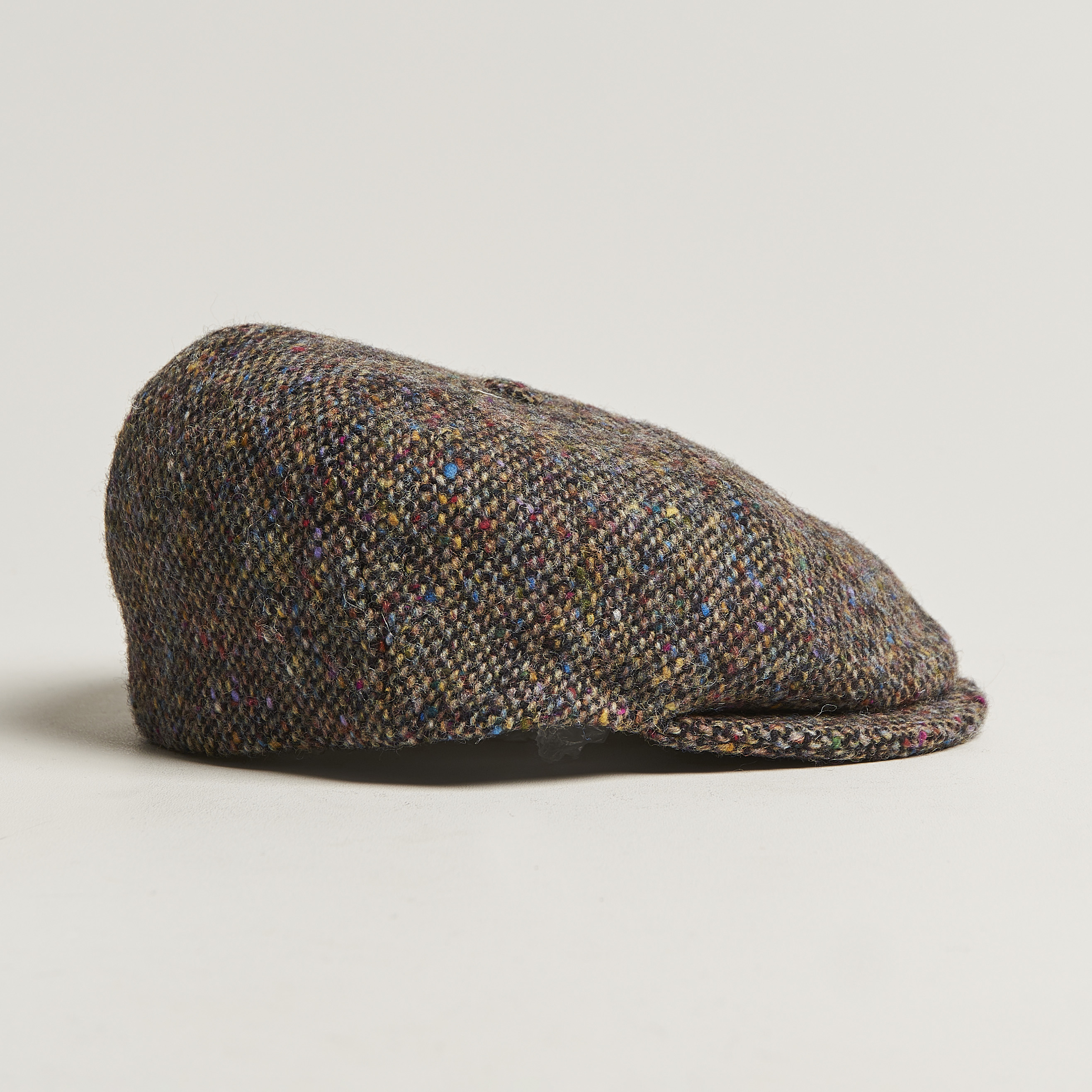 Lock & Co Hatters Reverb Wool Cap Black Multi at CareOfCarl.com