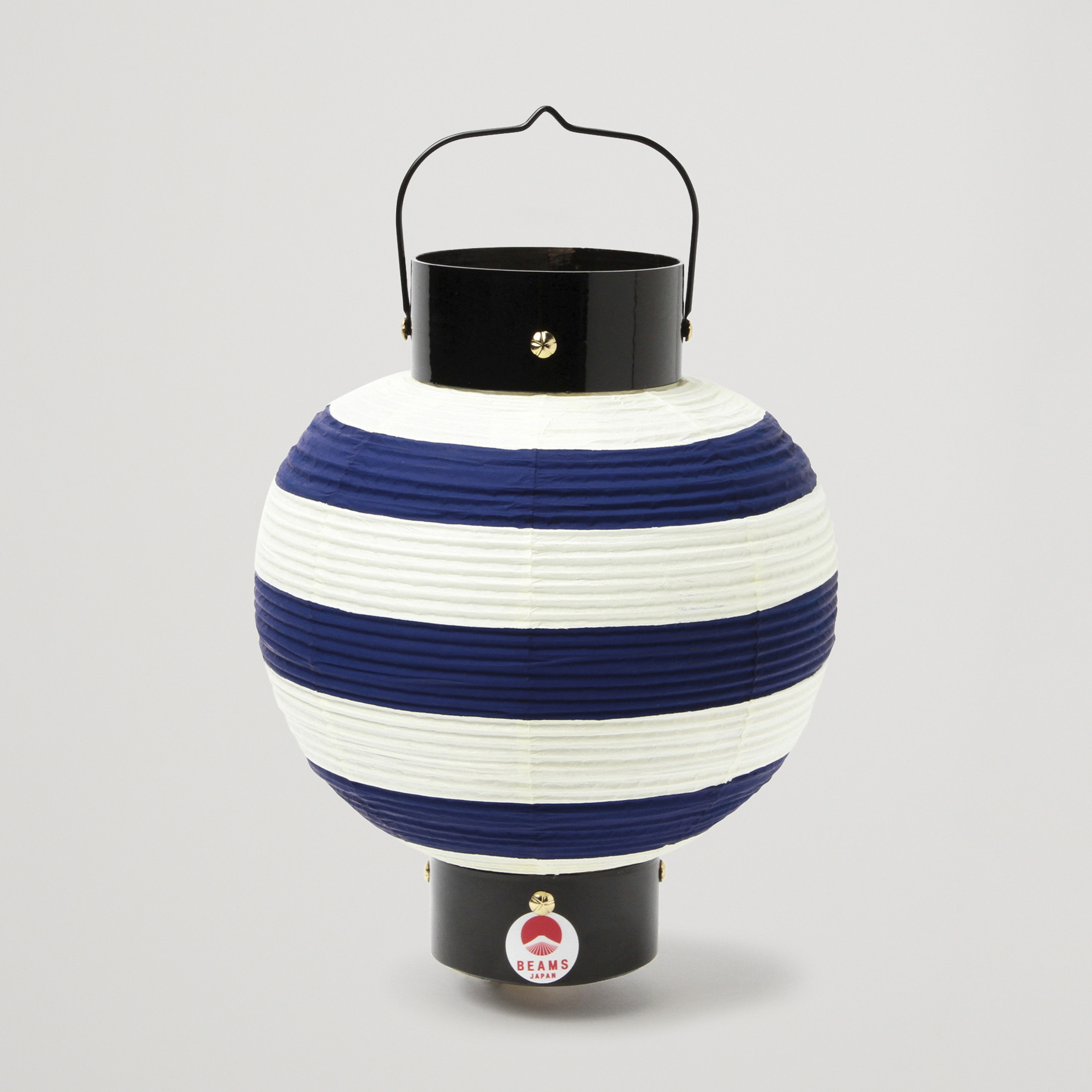 Beams Japan Striped Paper Lantern Indigo at CareOfCarl.com