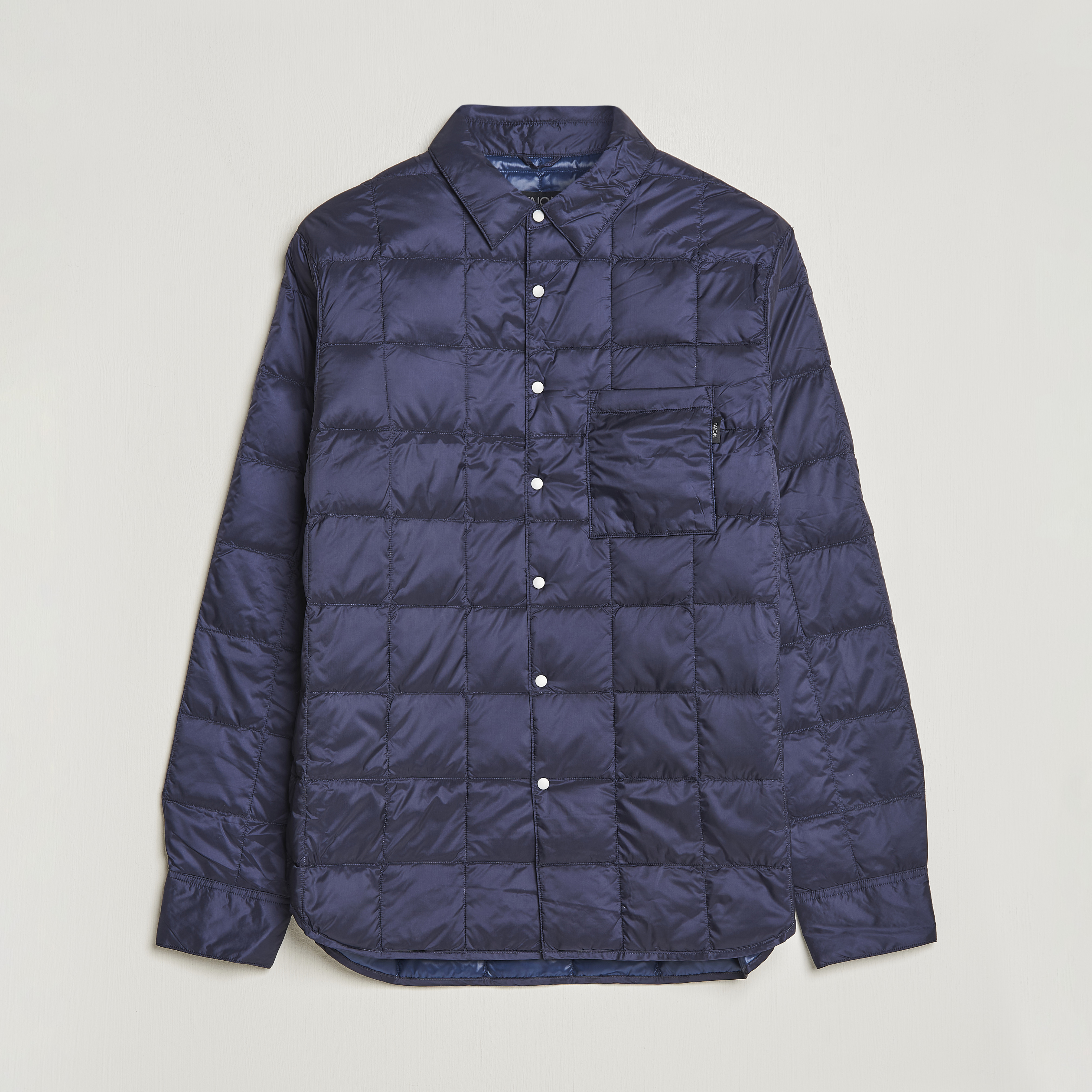 TAION Lightweight Down Shirt Navy at CareOfCarl.com
