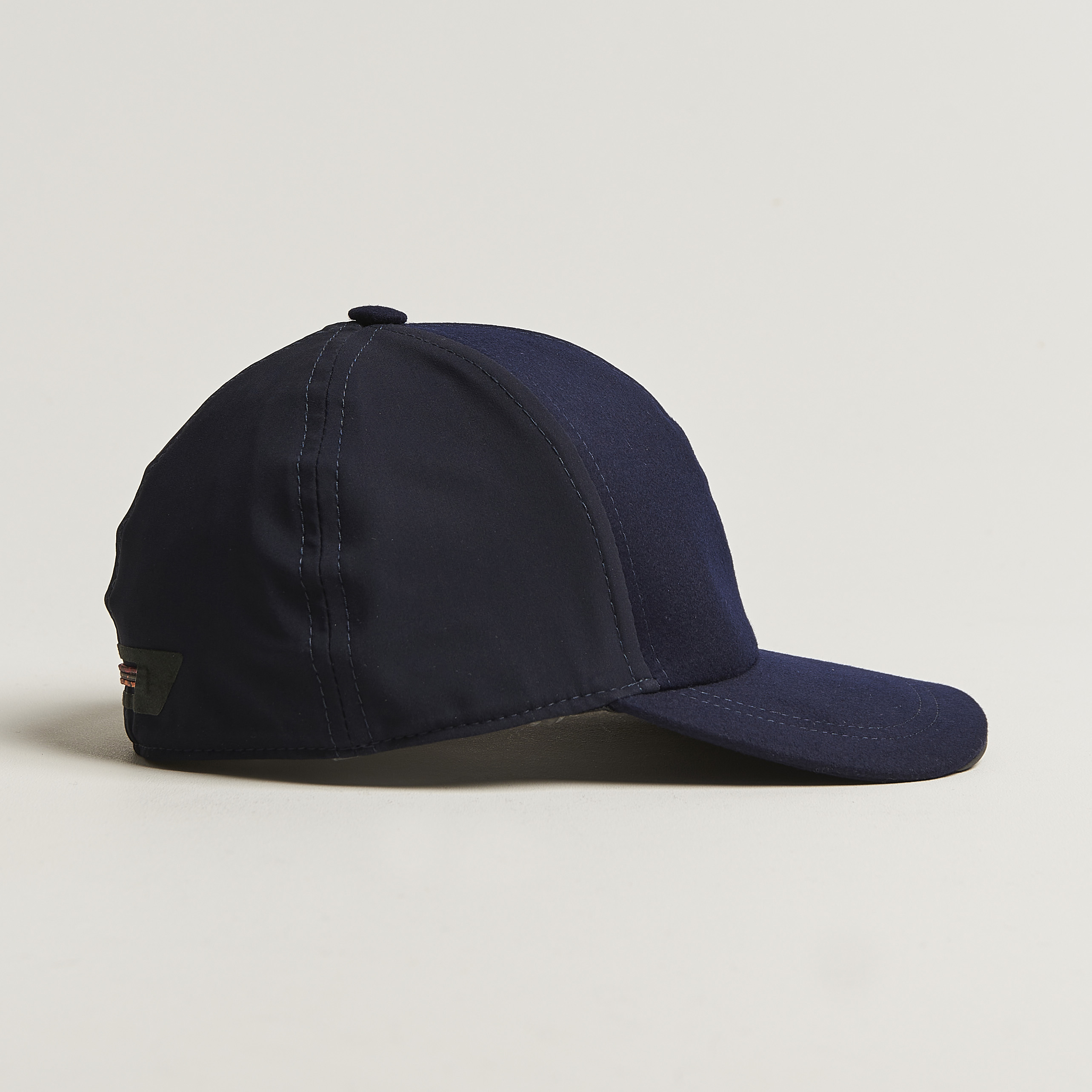 SEASE Wool/Cashmere Baseball Cap Navy at CareOfCarl.com