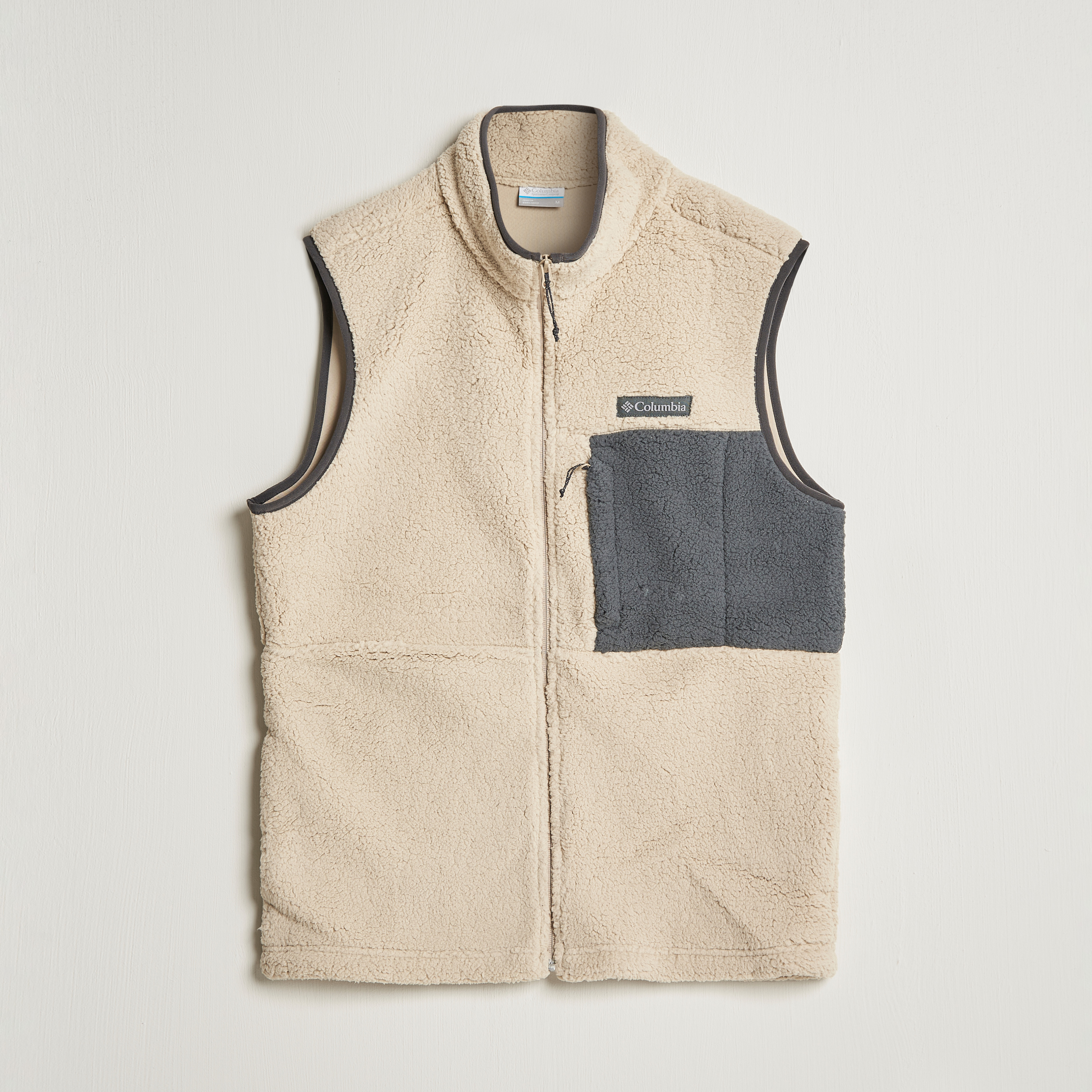 Columbia Mountainside Heavyweight Fleece Vest Ancient Fossil at CareOfCarl.