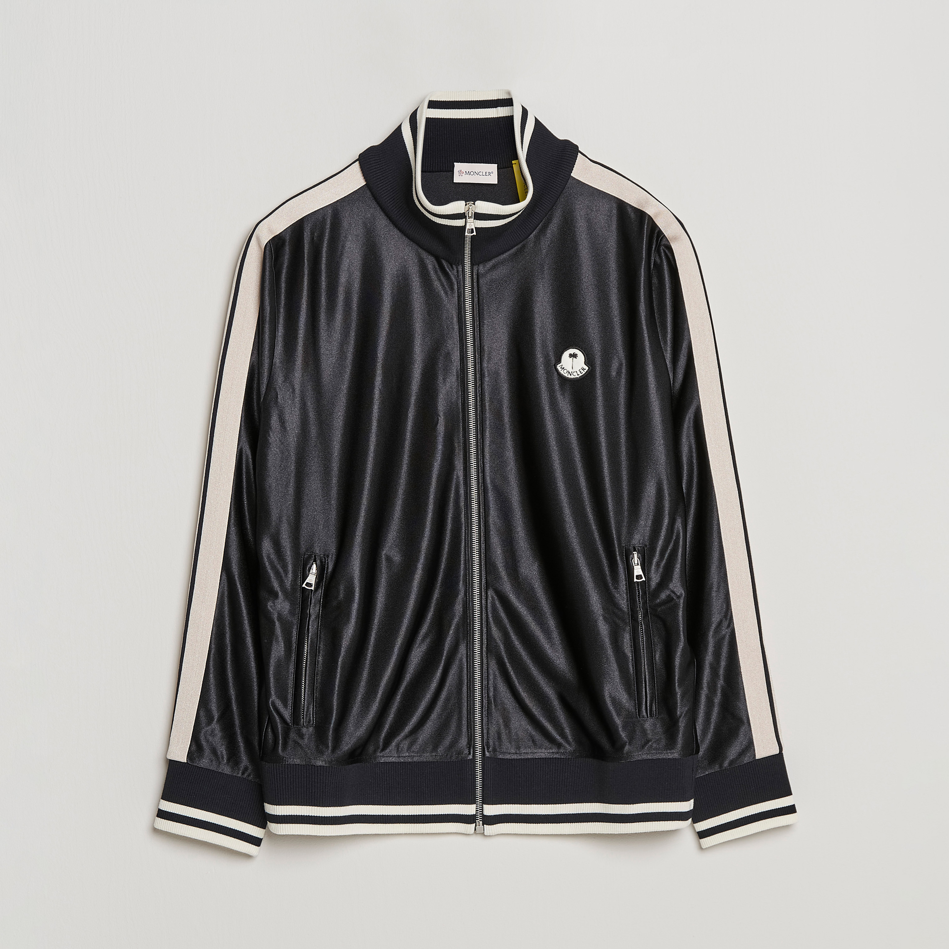 8 Moncler Genius Palm Angels Track Top Black at CareOfCarl.com