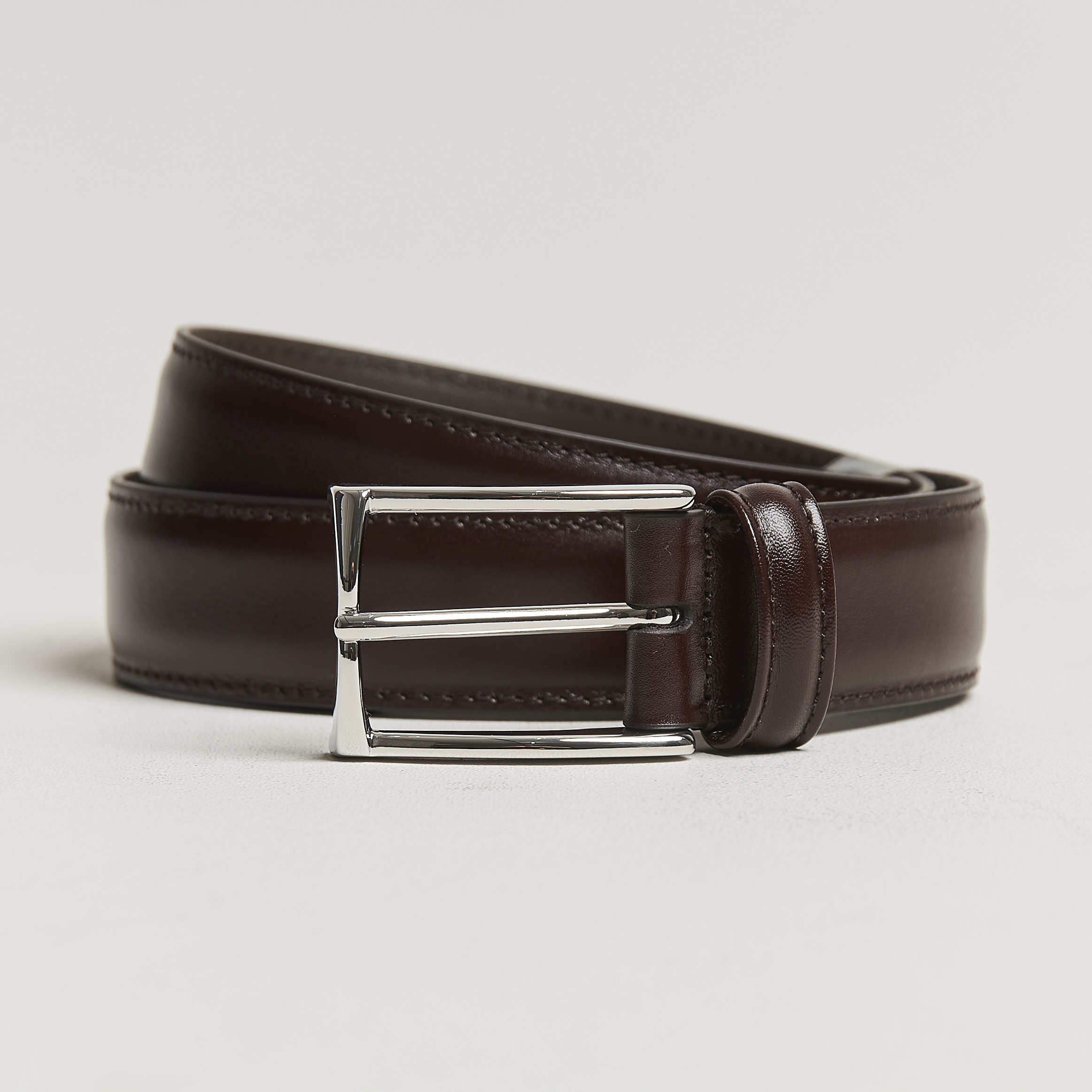 Anderson's Leather Suit Belt 3 cm Dark Brown at CareOfCarl.com