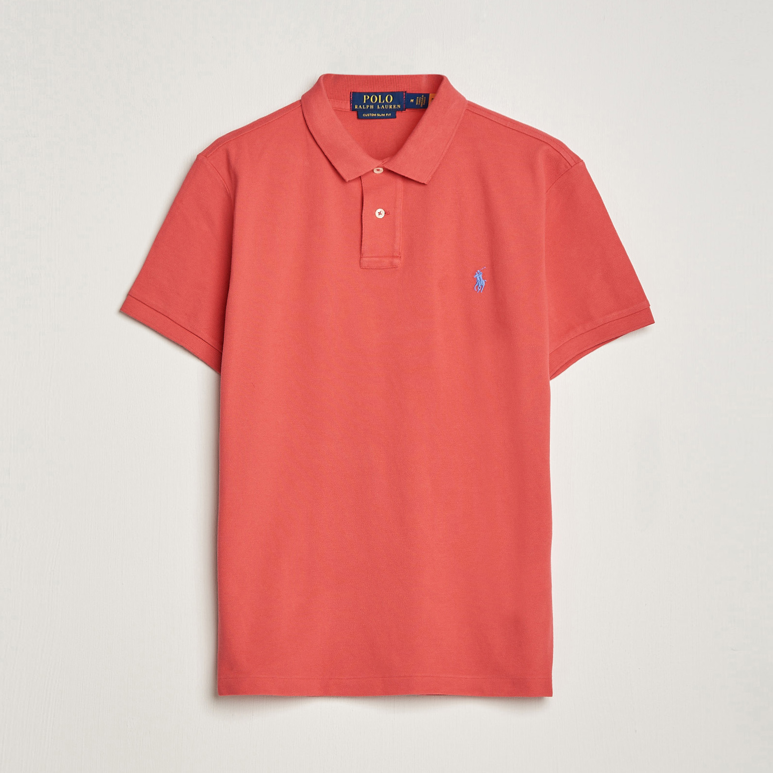 Polo Ralph Lauren Custom Slim Fit Polo Starboard Red at CareOfCarl.com