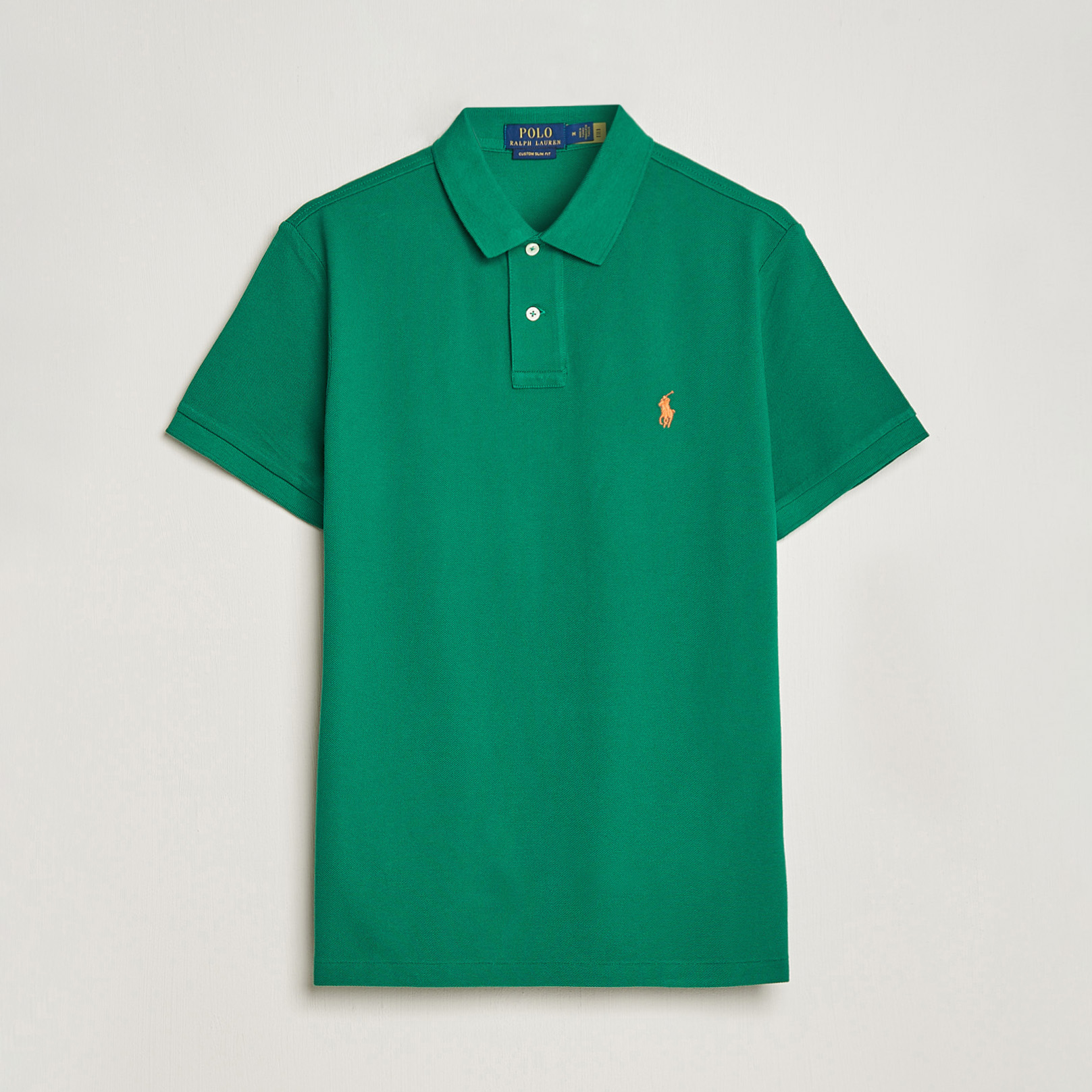 Polo Ralph Lauren Custom Slim Fit Polo Primary Green at CareOfCarl.com