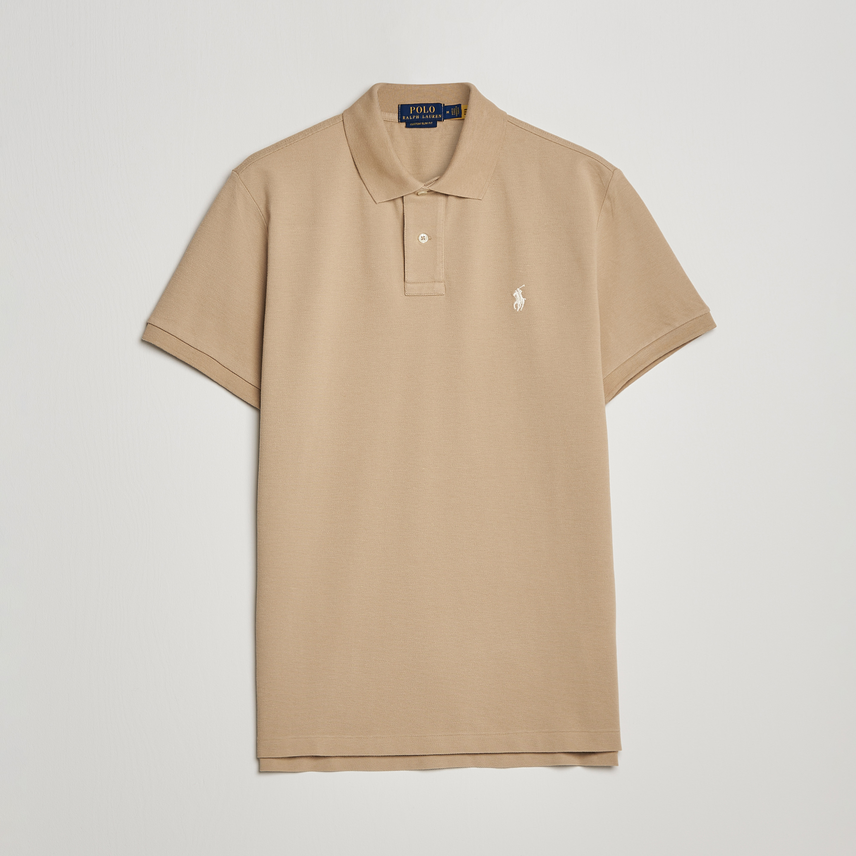 Polo Ralph Lauren Custom Slim Fit Polo Coastal Beige at CareOfCarl.com