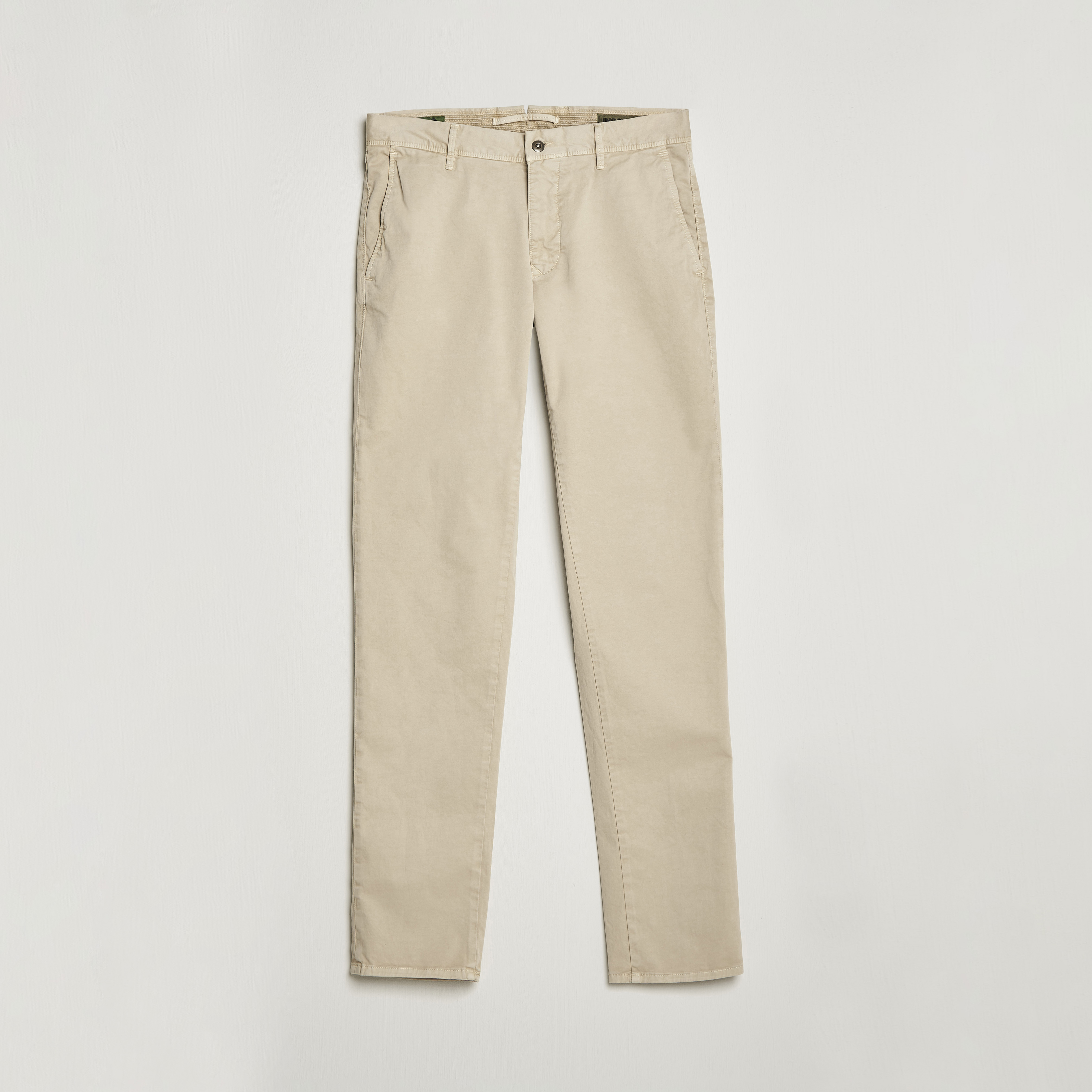 Incotex Slim Fit Garment Dyed Slacks Beige at CareOfCarl.com